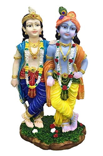 Sri Krishna Culture-Large Standing Krishna-Balram Murti-Hindu God and ...