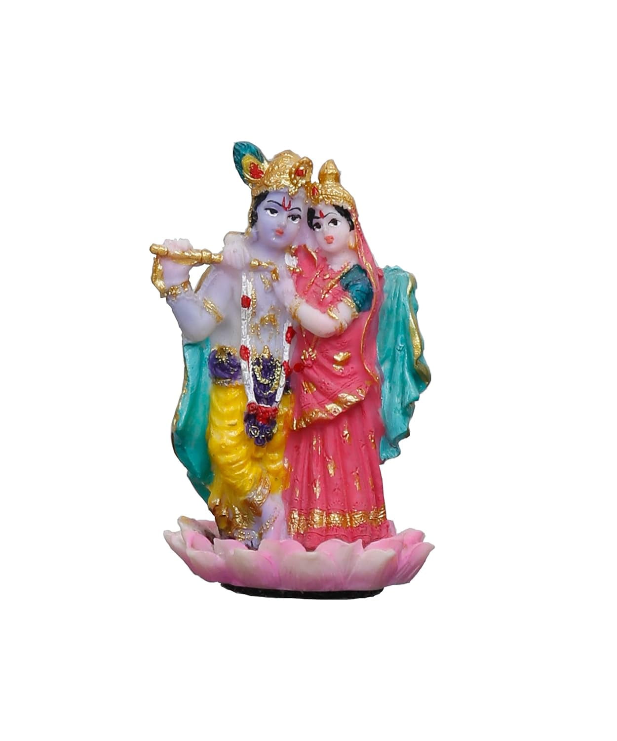 Sri Krishna Culture- Mini Standing Radha Krishna for Car-Hindu God and ...