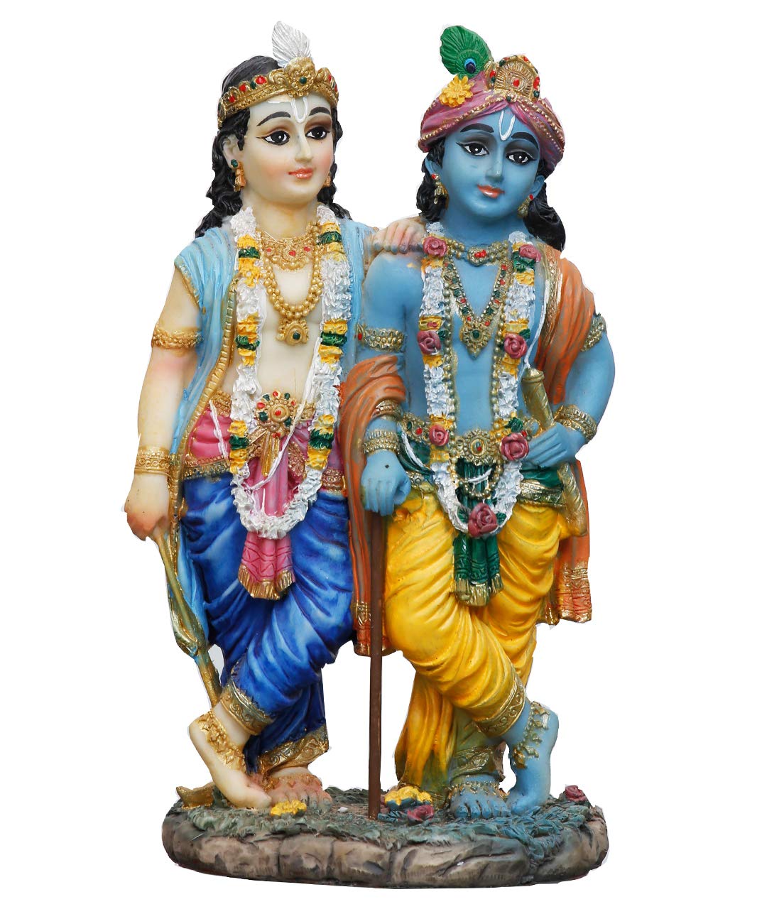 Sri Krishna Culture- Standing Krishna and Balram Murti-Hindu God and ...