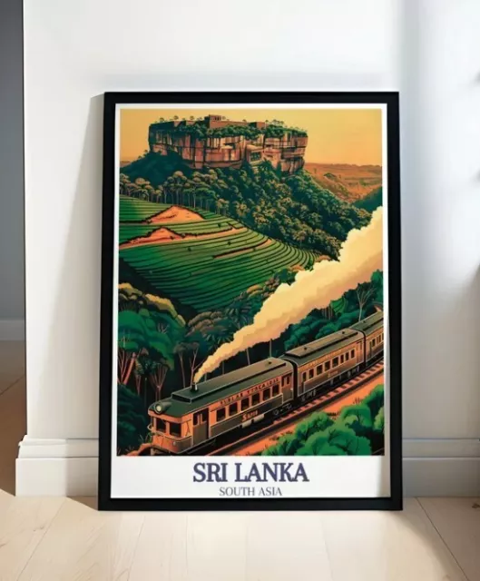 Sri Lanka Travel Poster Collection - Sigiriya Rock Fortress NO FRAMED ...