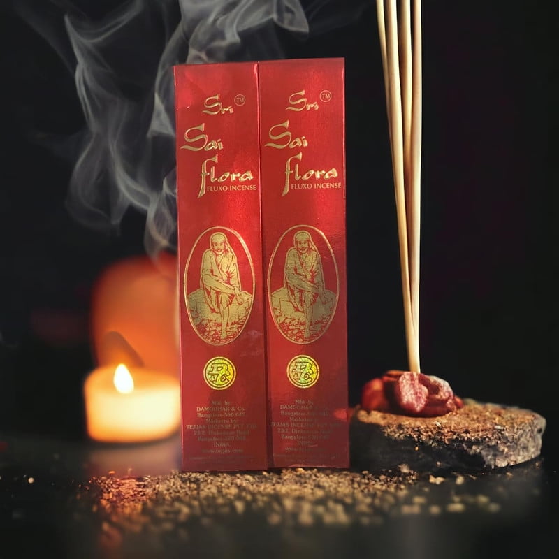 Sri Sai Flora Fluxo Incense Agarbathi Sticks for Aroma & Smoke, Extra Freshness, Home Temple ...