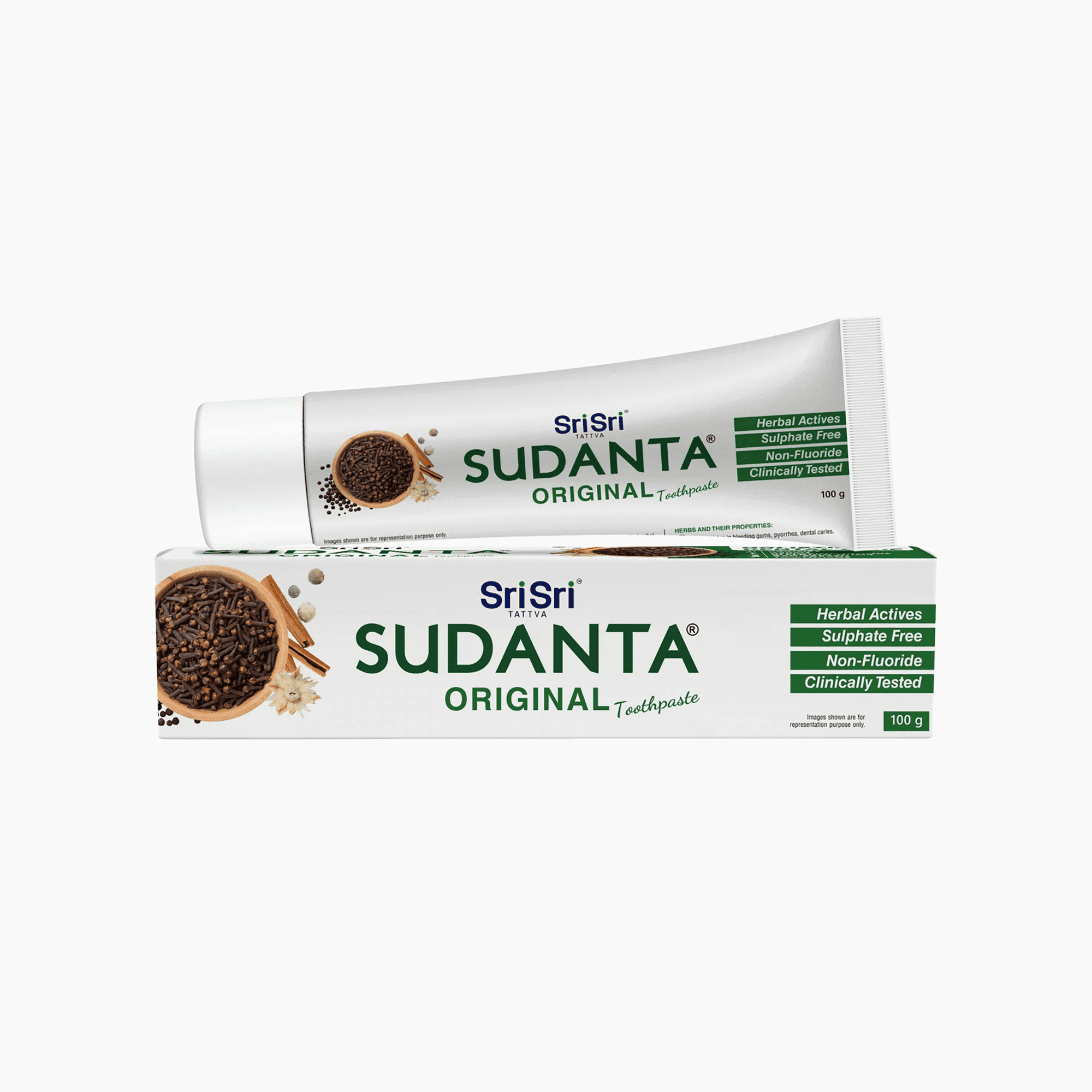 Sri Sri Tattva Sudanta Natural Toothpaste, Fluoride-Free Toothpaste ...