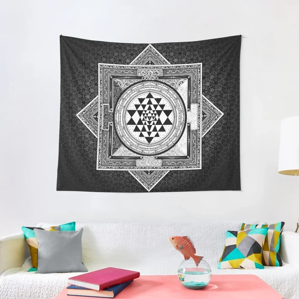 Sri Yantra Mandala/ Zen Yoga Meditation Mandala Tapestry Bedroom Tapete ...