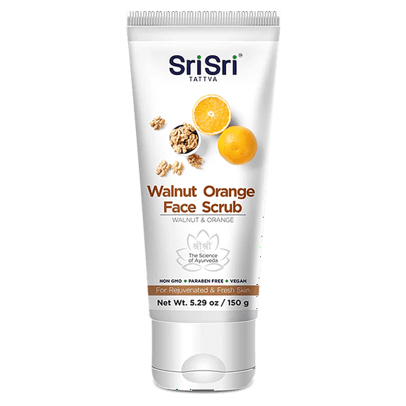 SriSri tattva Walnut Orange Face Scrub - Radiant Skin, Gentle ...