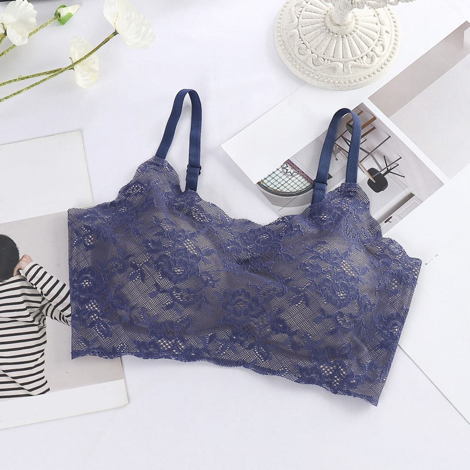 Sriper Lace Bralettes for Women,Cute Sports Bras,Supportive Bralette ...