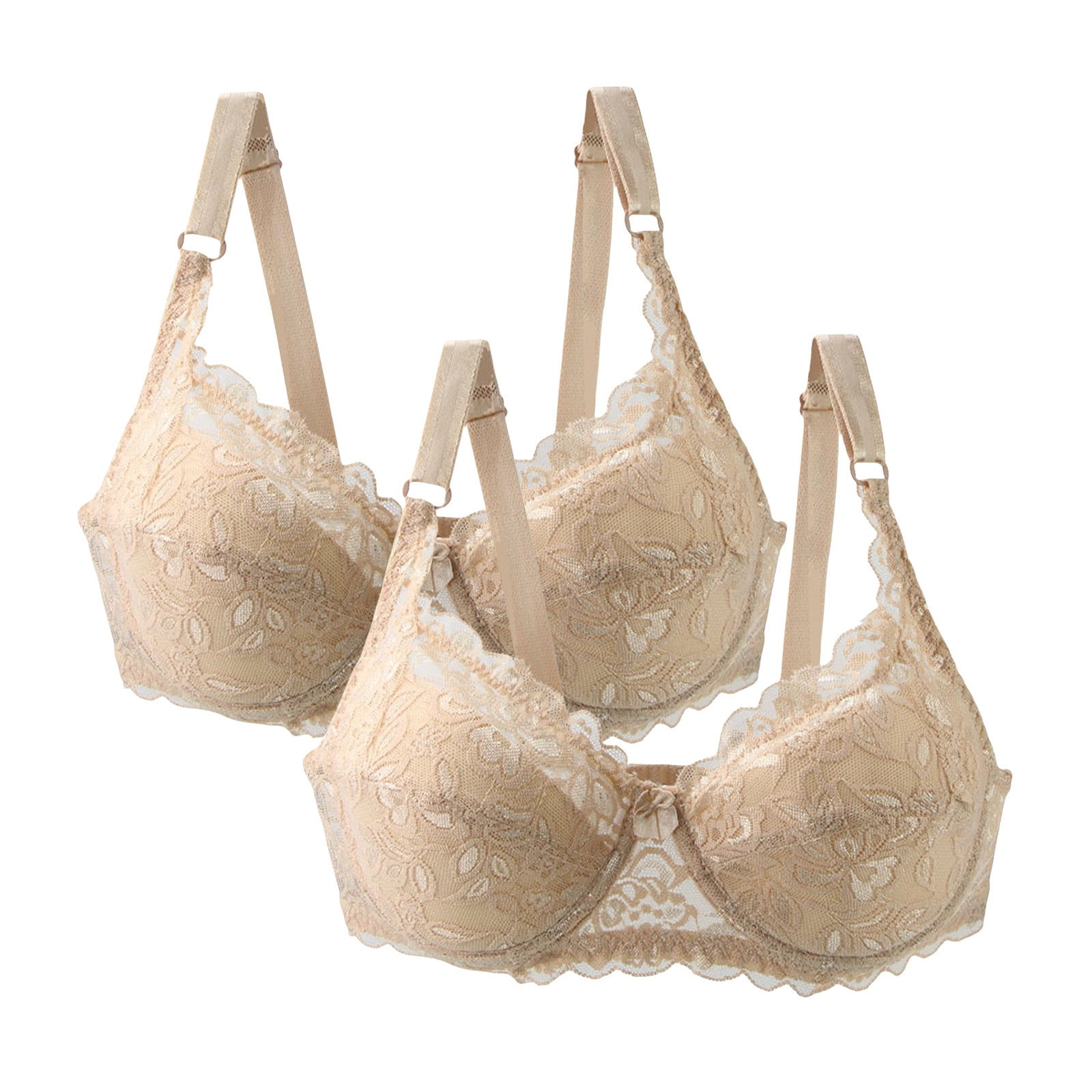 Sriper Lace Bralettes for Women with Support Plus Size 2 Pack,Cooling ...