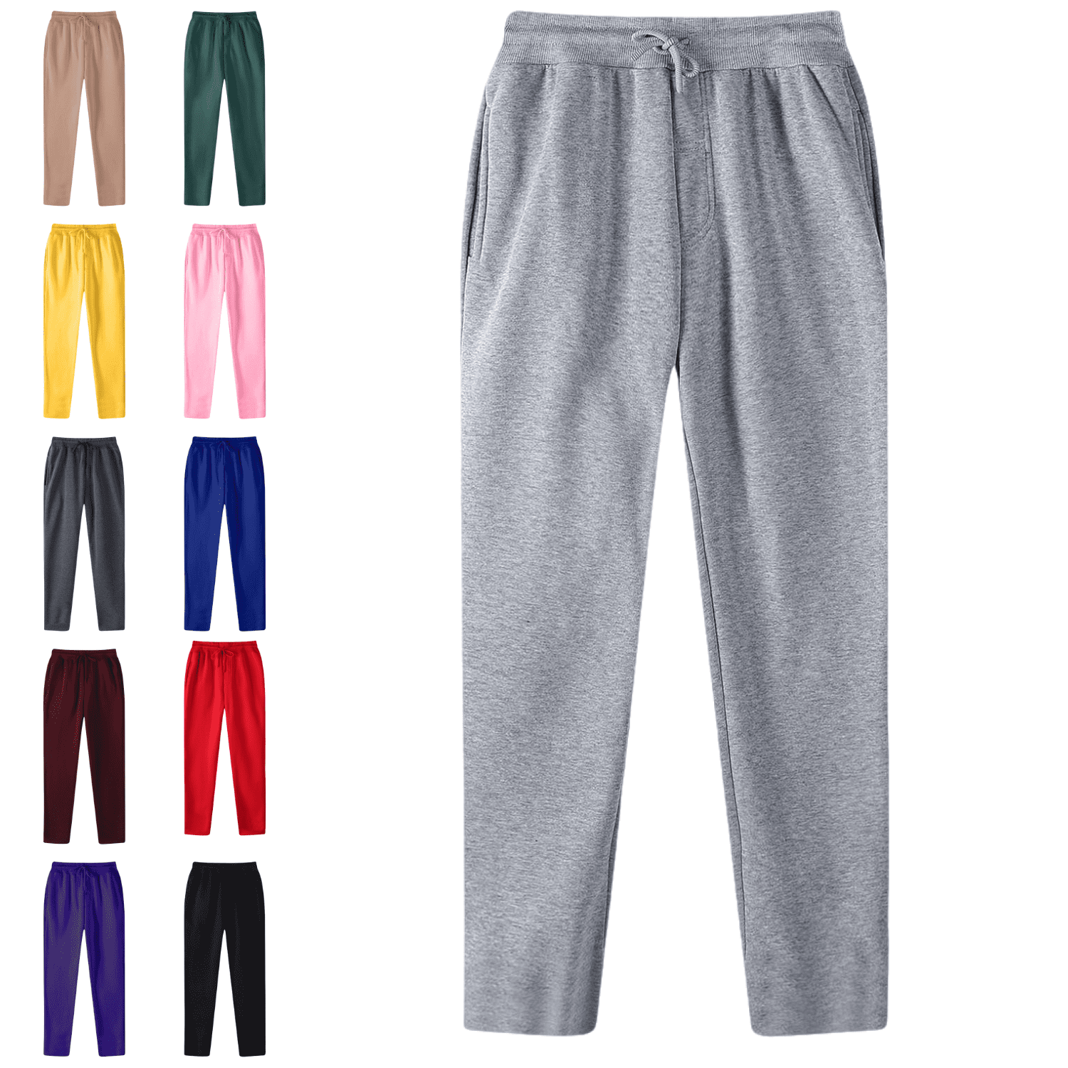 Sriper Men's Tall Loose Fit Fleece Joggers Drawstring Elastic Waist ...