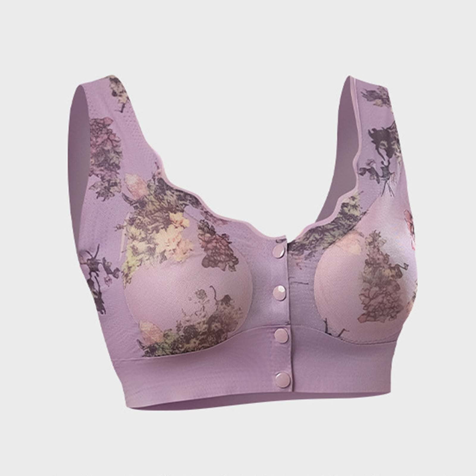 Sriper Plus Size Bralettes for Women 5X,Cute Sports Bras,Wireless ...