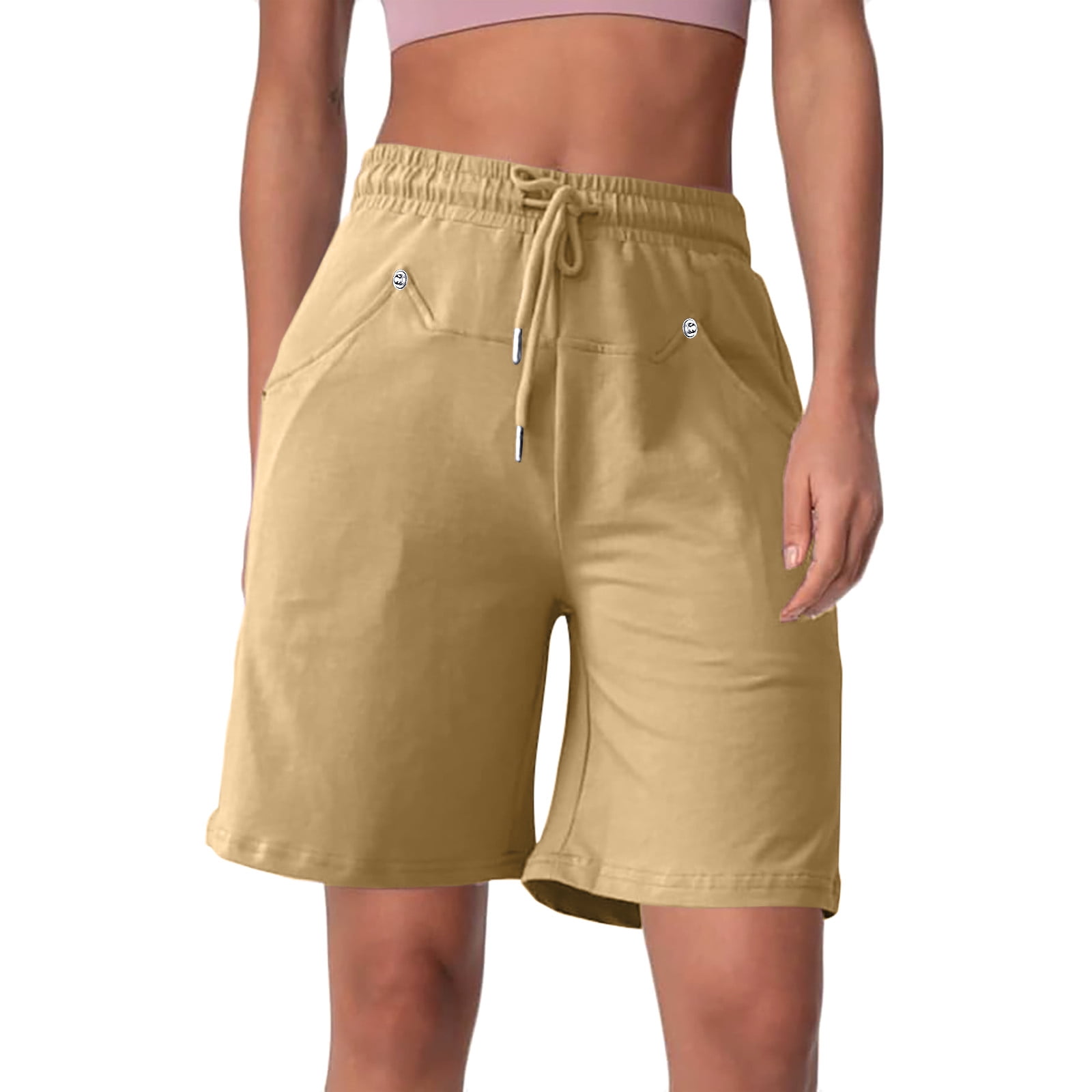 Sriper Sports Pants for Women Wide,Bermuda Shorts Elastic Waist ...