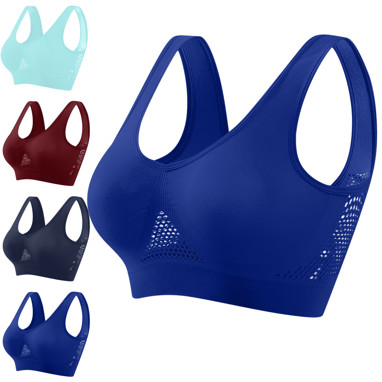 Sriper Women's Underwear and Sport Bras Set,Push Up Workout Bralette ...