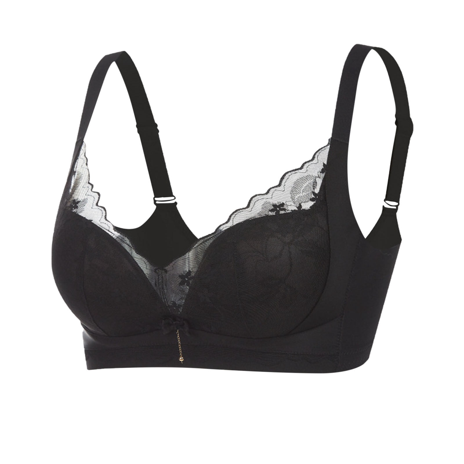 Sriper Womens Cotton Sports Button Bras 46C,Front Closure Wireless ...