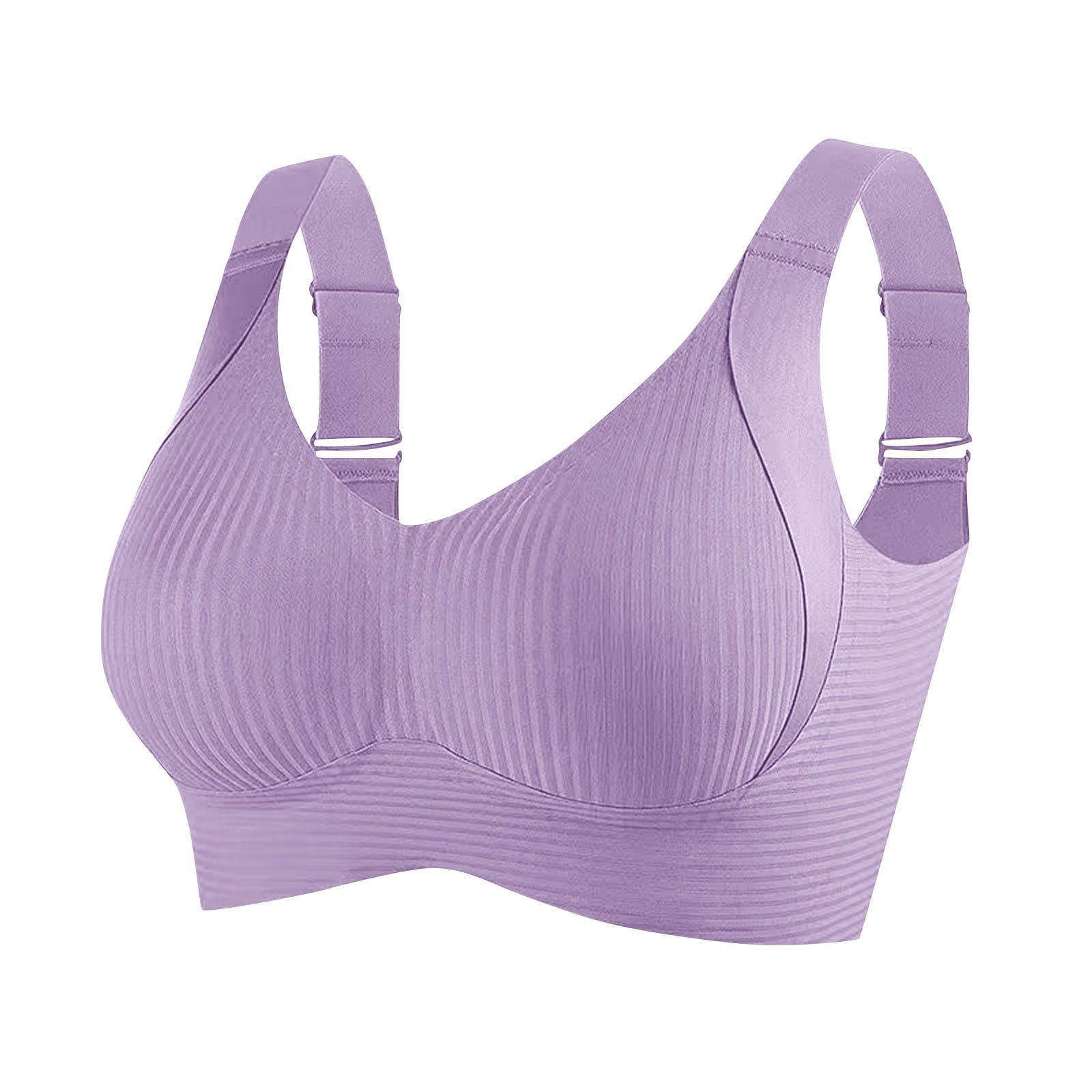 Sriper Womens Plus Size Bra,Cute Sports Bras,Wireless Bralette Support ...