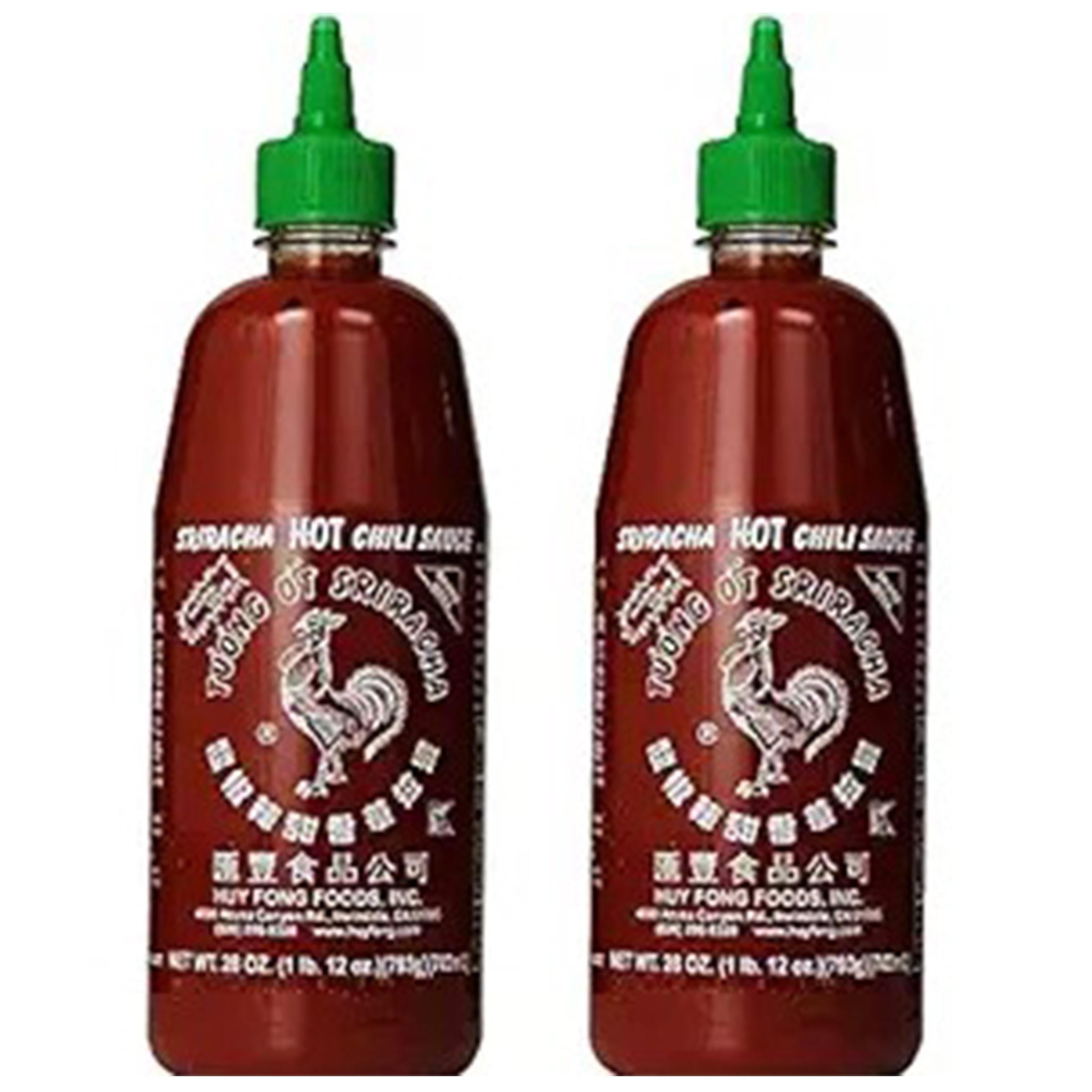 Sriracha Hot Chili Sauce 28oz, pack of 2 - Walmart.com