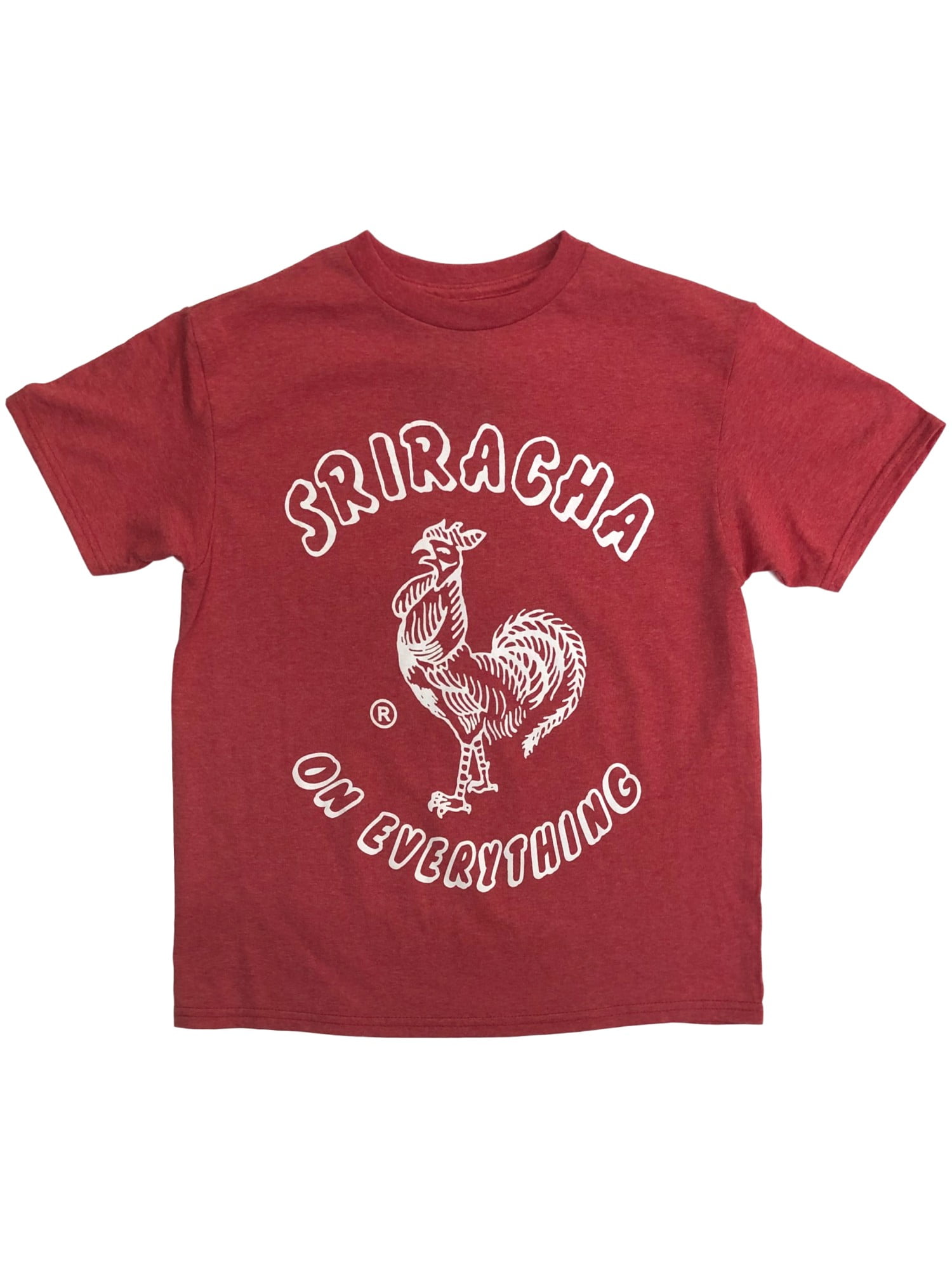 Sriracha On Everything Boys Red Short Sleeve Hot Chili Sauce T-Shirt ...