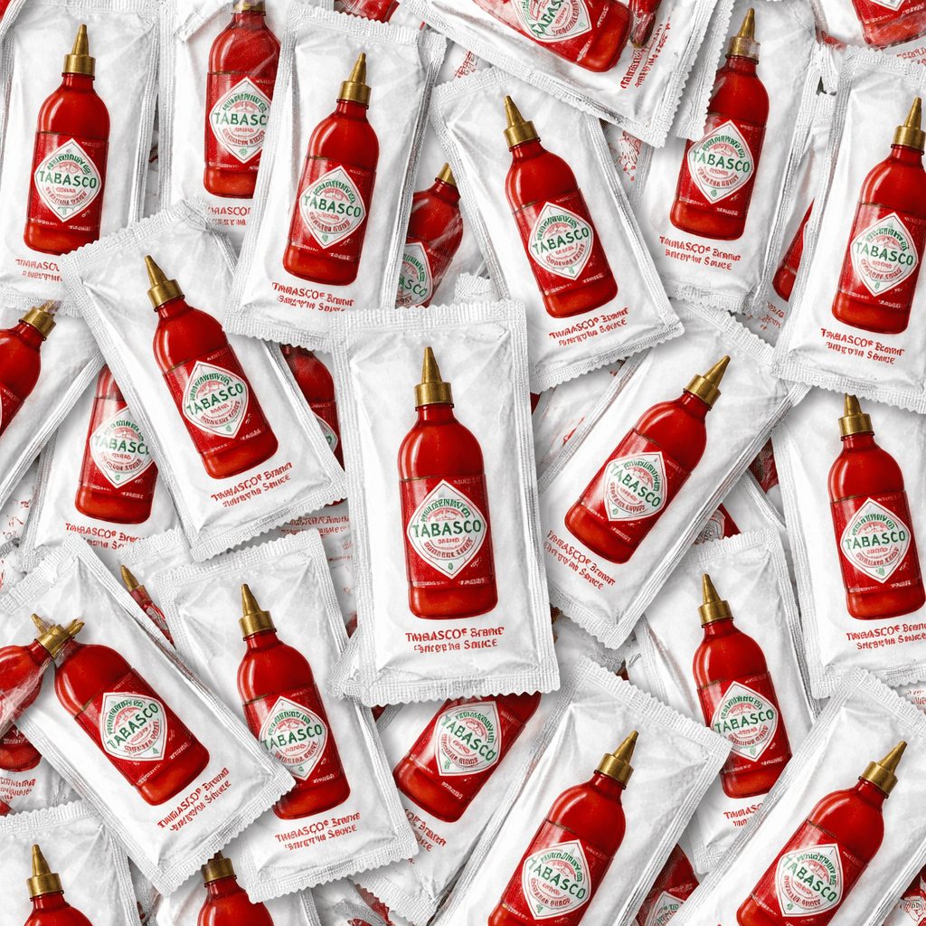 Sriracha Sauce Packets - Tabasco, 20 Count – 6g Single-Serve ...