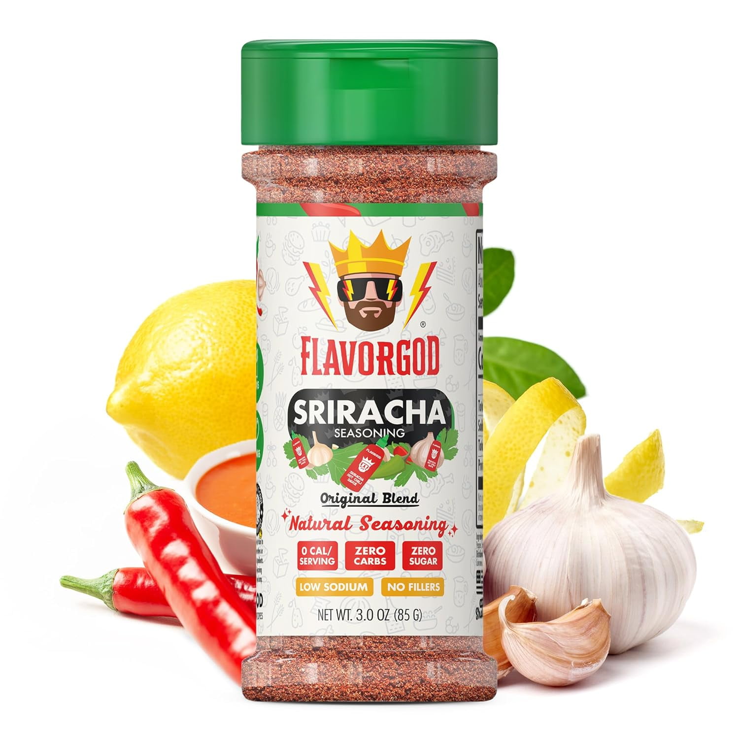 Sriracha Seasoning by Flavor God - Premium All Natural & Healthy Spice ...