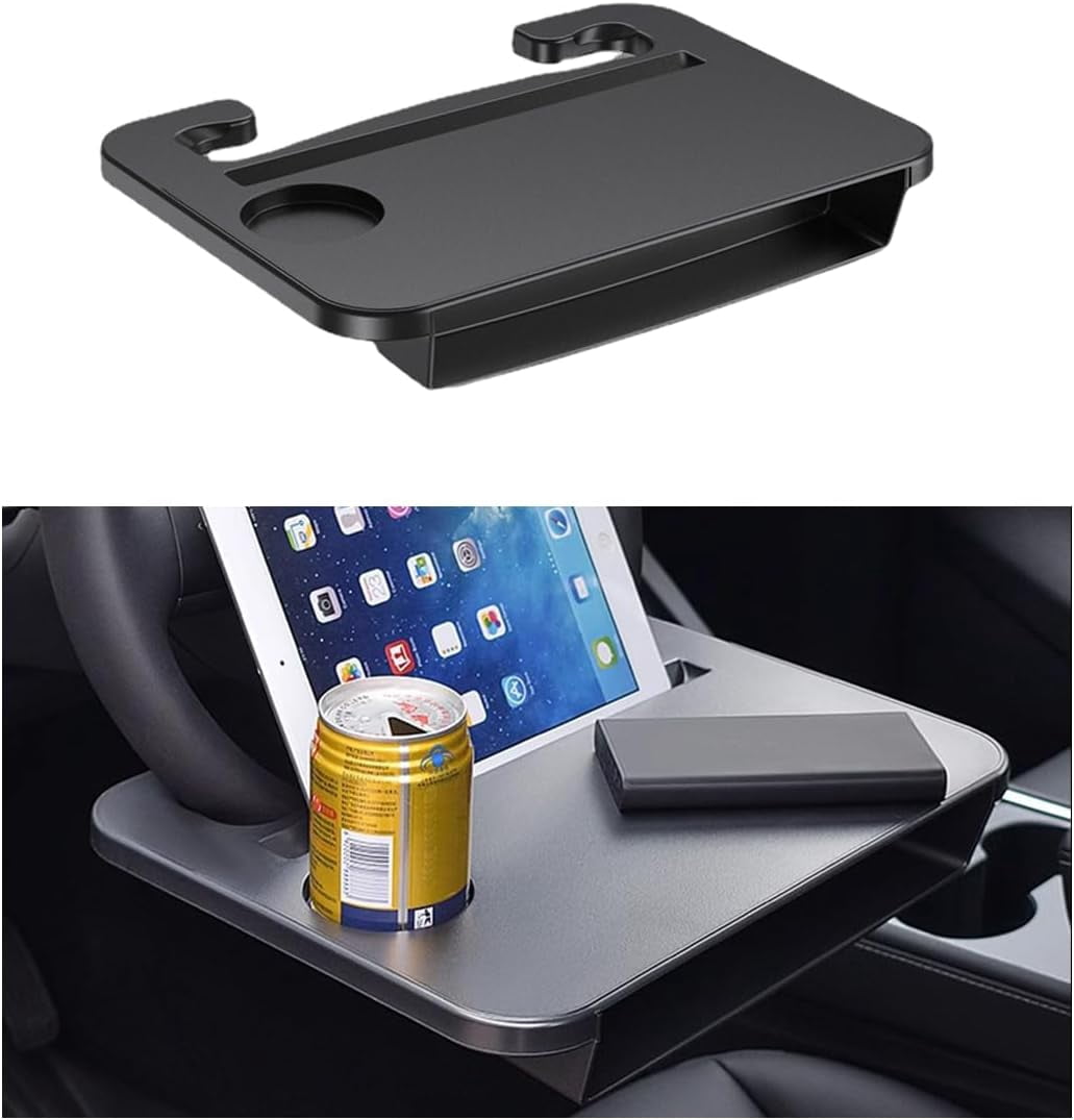 Srix 2 in 1 Car Steering Wheel Tray, Steering Wheel Desk with Cup ...