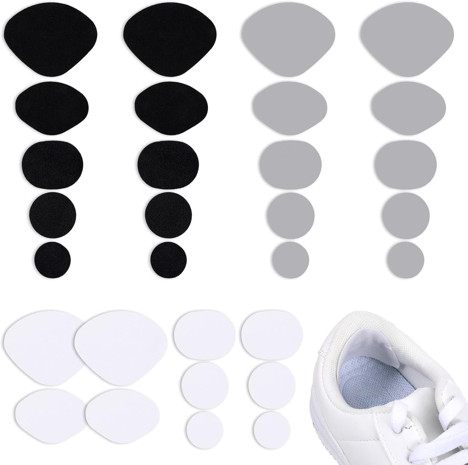 Srix 21 Pairs Shoe Heel Repair Self-Adhesive Insude Shoe Patches for ...