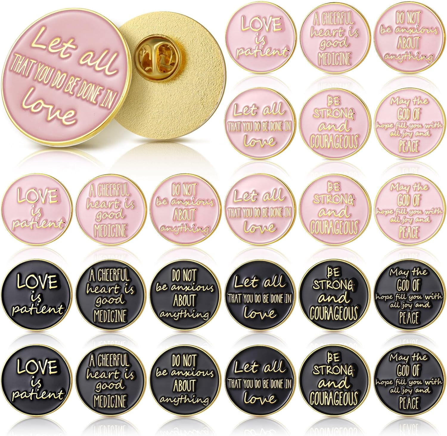 Srix 24 Pcs Jesus Pin Christian Enamel Pins Christ Bible Verses Badges ...