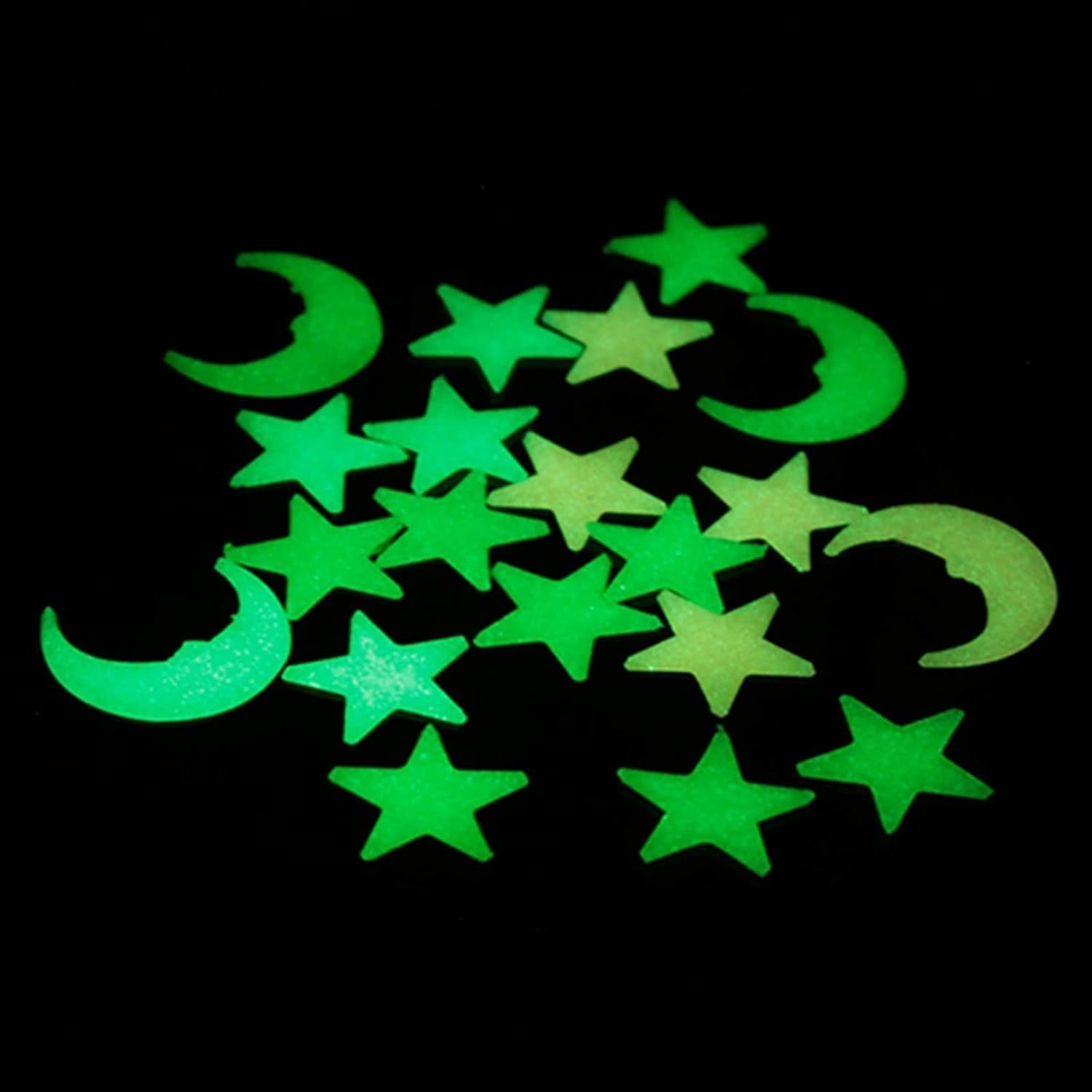 Srix 25 Pcs Colorful Glow in The Dark Luminous Stars and Moon ...