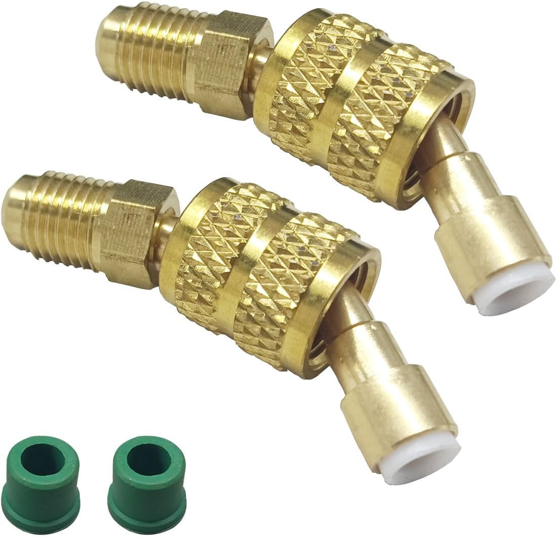 Srix 2PCS R410A Mini Split Adapter, 5/16" Female to 1/4" Male Flare ...