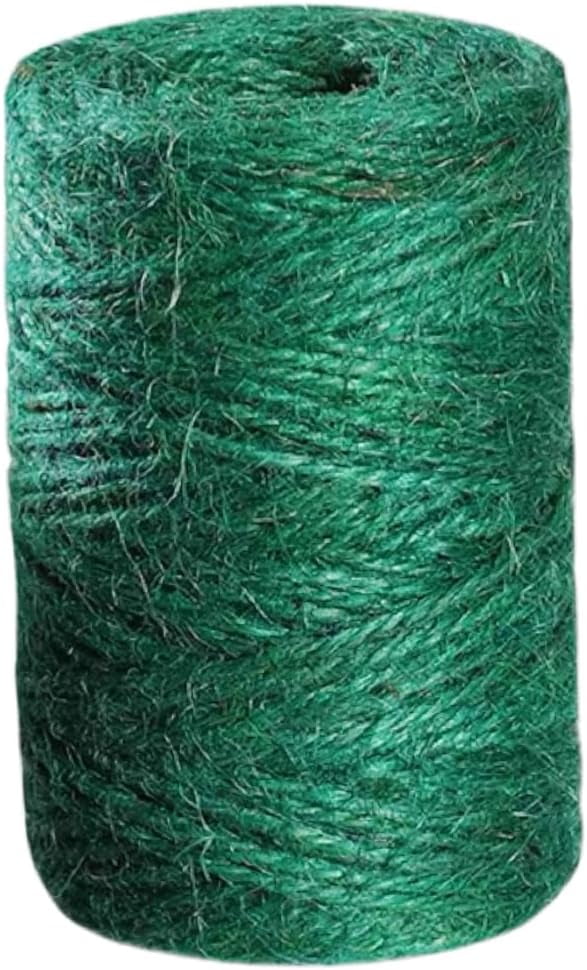 Srix 2mm *100M Green Garden Twine Strong Natural Jute Twine for ...
