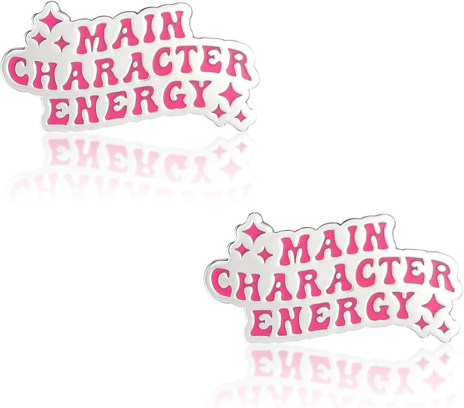 Srix 2pcs Main Character Energy Pin, Fun Enamel Pin, Decoration Lapel ...