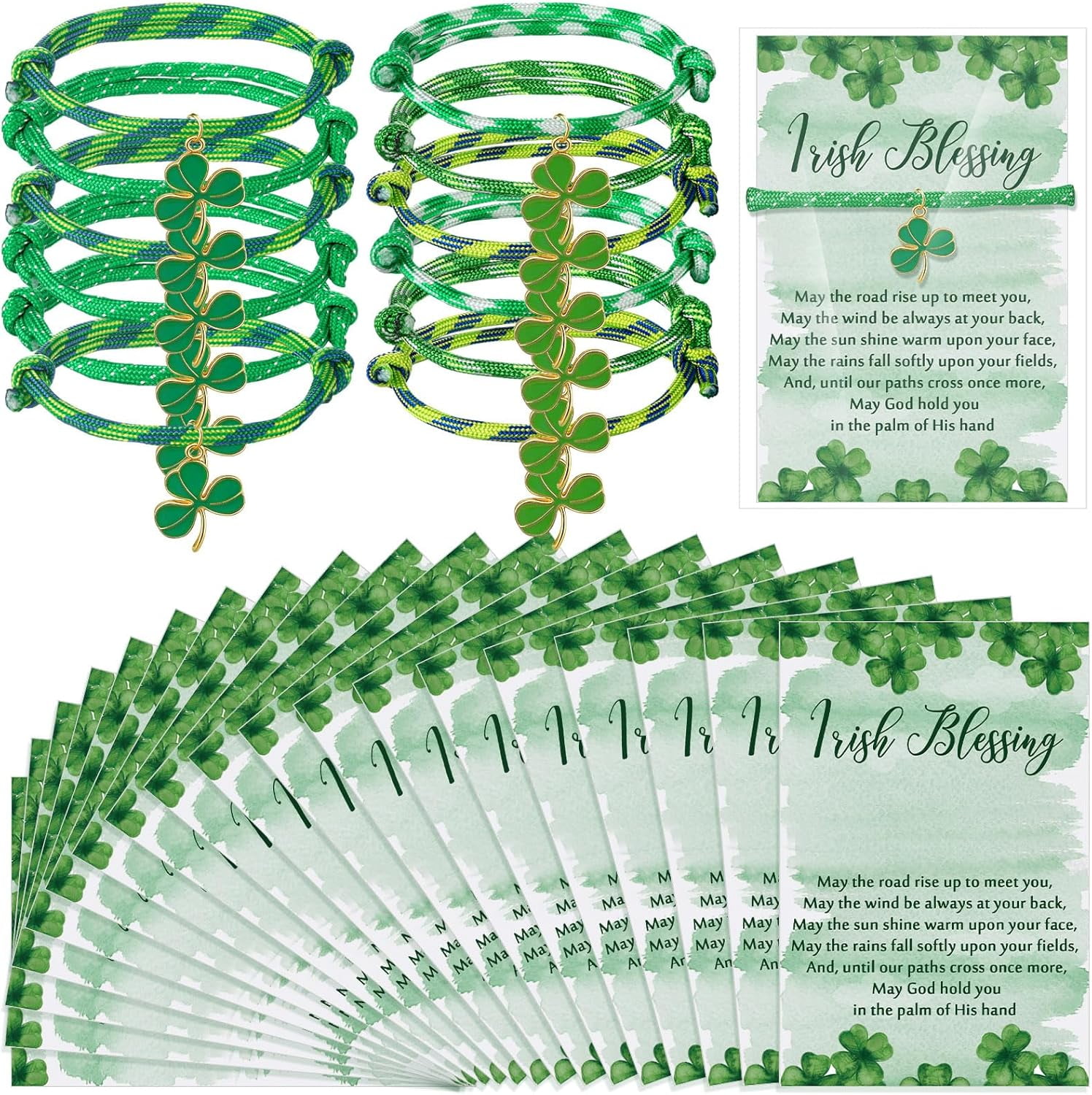Srix 30 Packs St. Patrick's Day party Favors Irish Shamrock Clover ...