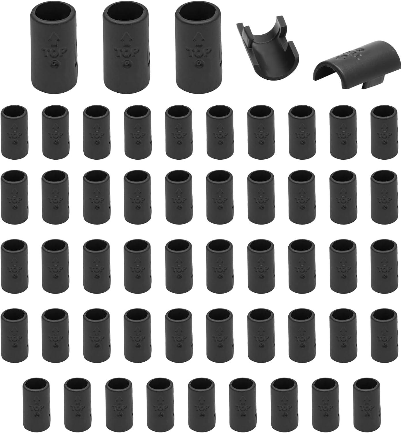 Srix 52 Pcs 1/2 Inch Wire Shelf Clips, Plastic Shelf Lock Clips for 1/2 ...