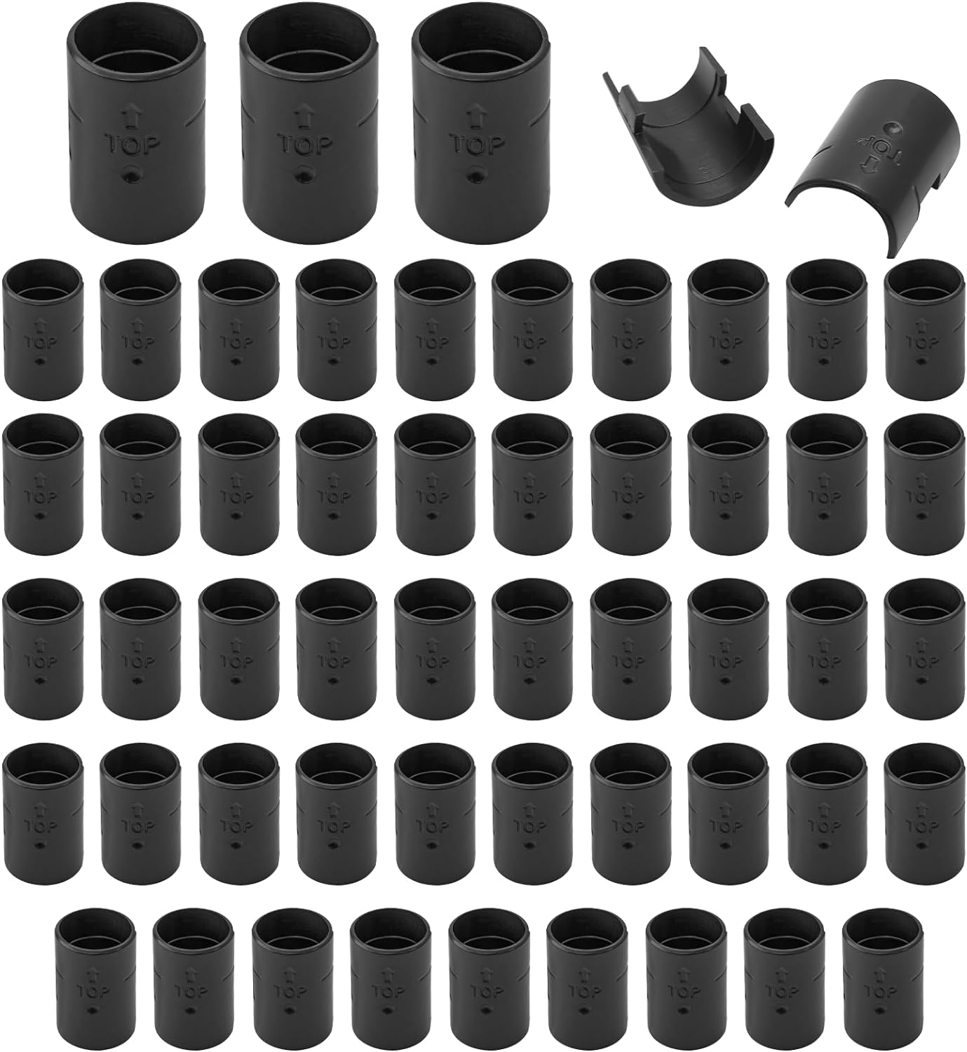 Srix 52 Pcs 1 Inch Wire Shelf Clips, Plastic Shelf Lock Clips for 1 ...