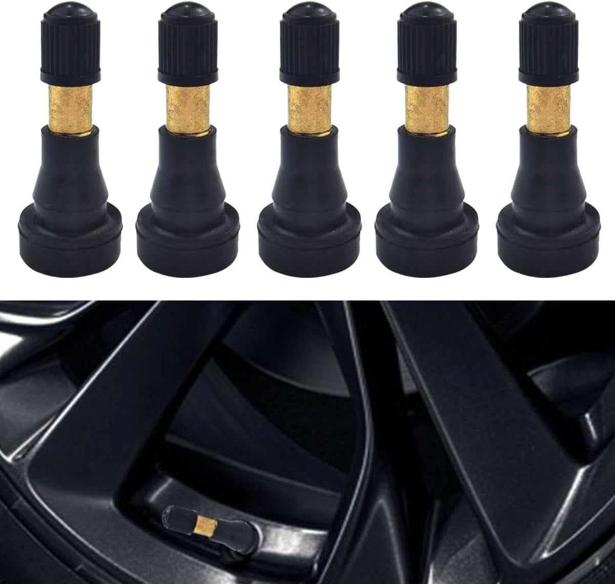 Srix 5PCS High-Pressure Car Tire Valve Stem, TR600HP Snap-in Tire ...