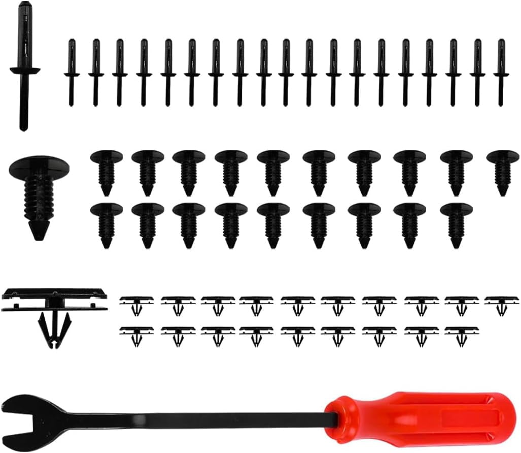 Srix 60 PCS Fender Flare Rocker Moulding Clips, Blind Rivets Bumper ...