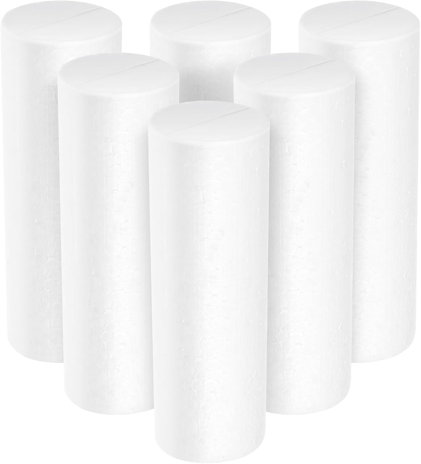 Srix 6pcs Foam Cylinders for Modeling Polystyrene Cylinders Floral ...