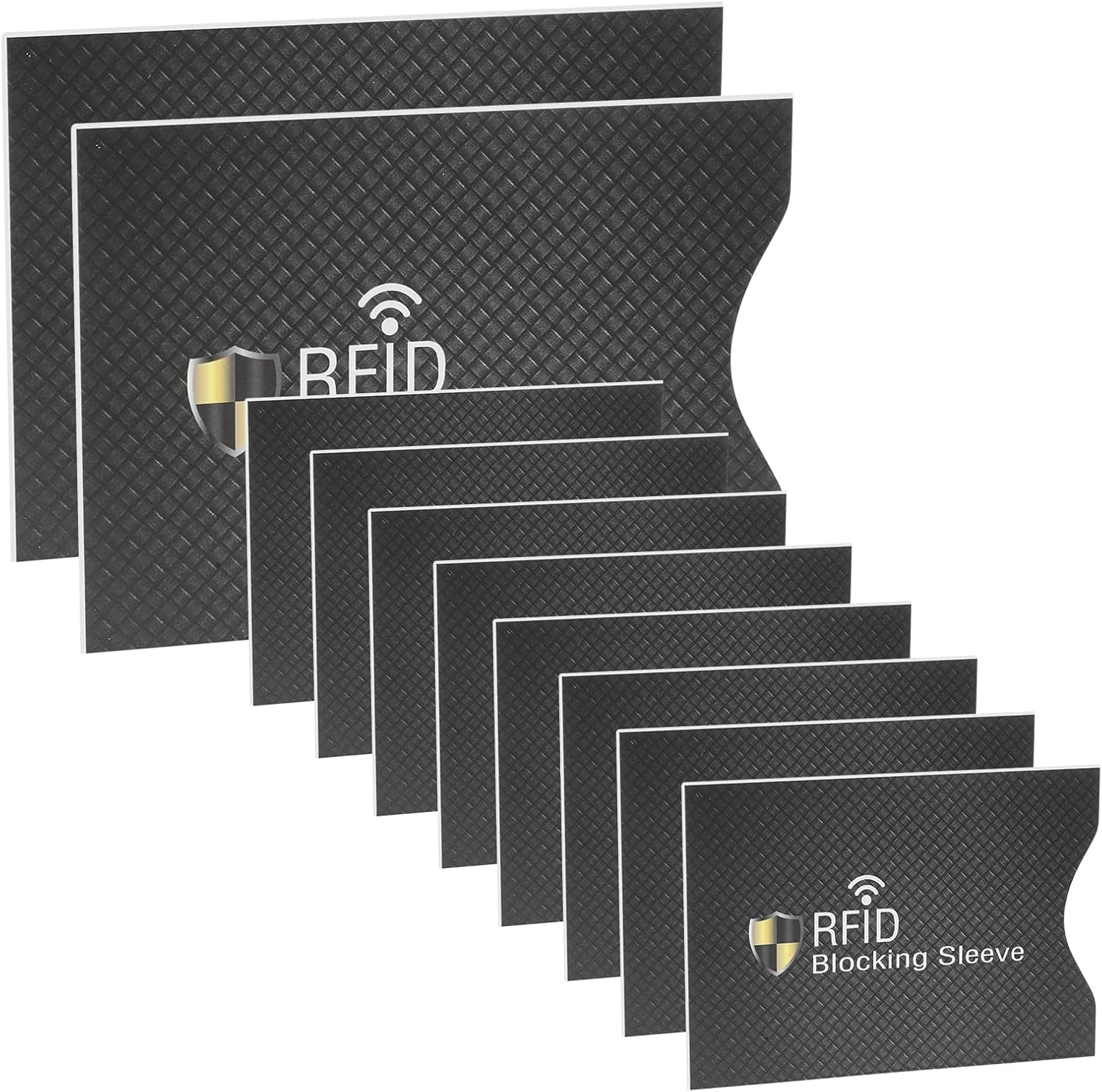 Srix 8Pcs RFID Blocking Sleeves Credit Card Holder & 2pcs Passport ...