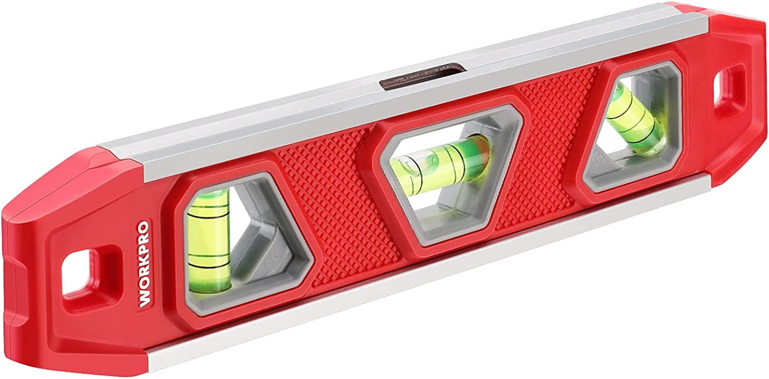 Srix 9-Inch Torpedo Level Magnetic, Small Leveler Tool with 3 Different ...