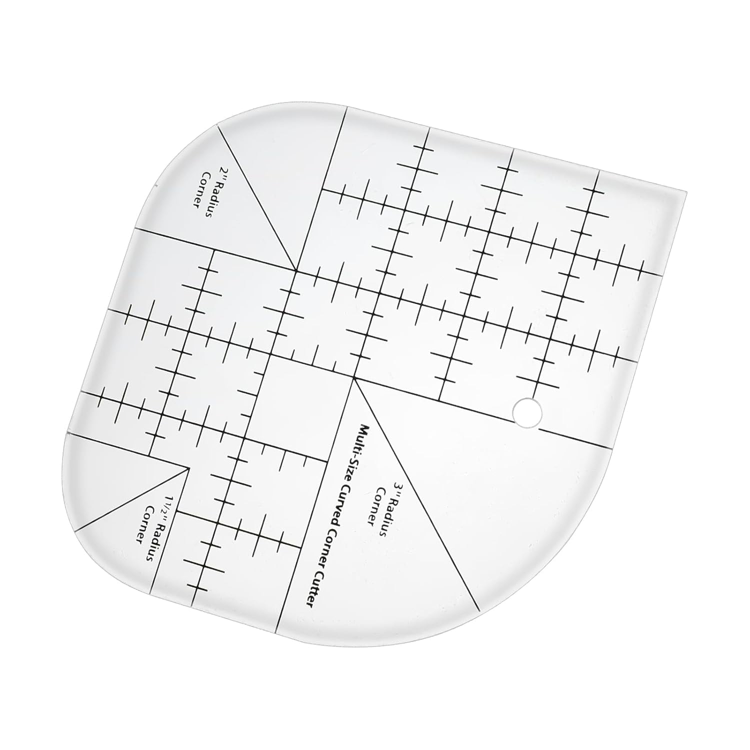 Srix Acrylic Sewing Curved Corner Cutter Ruler, Multifunctional ...