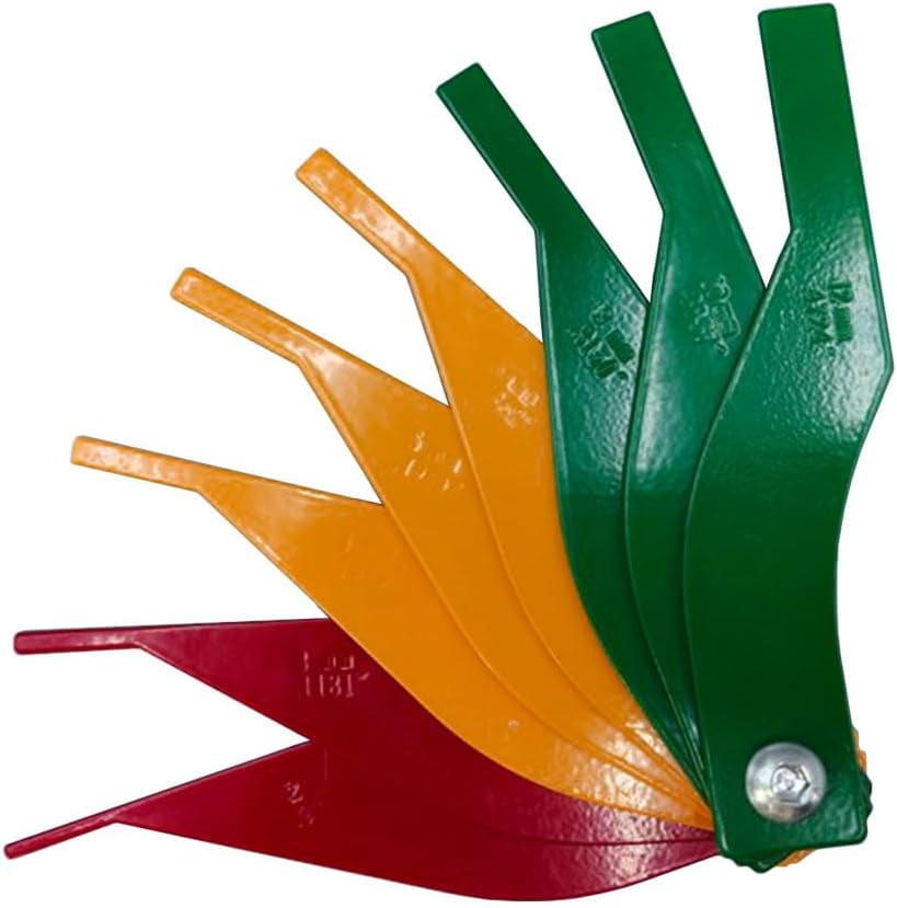 Srix Brake Disc Thickness Gauge, SAE & Metric Brake Pad Measure Ruler ...