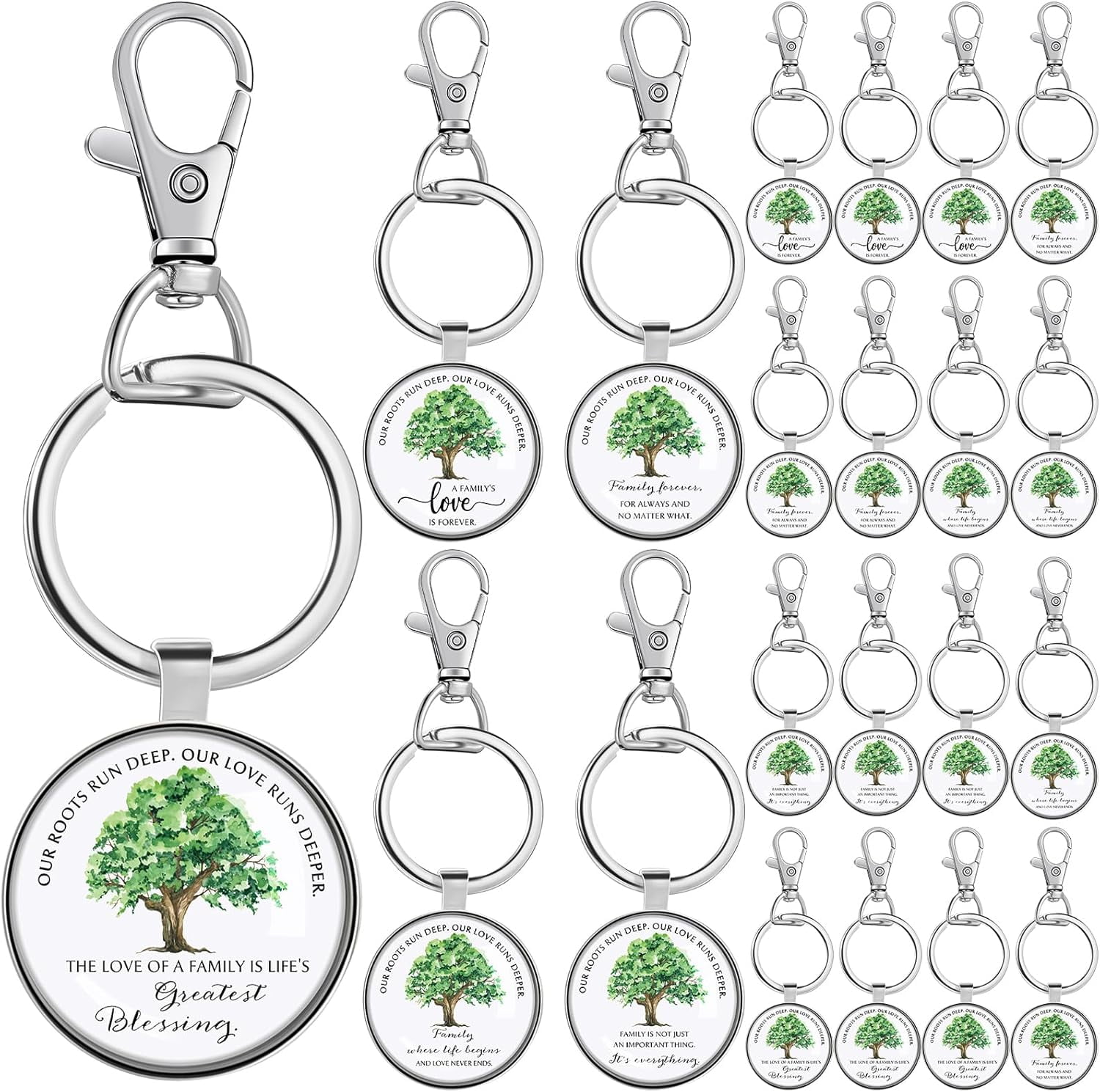 Srix Family Reunion Gift Bulk Family Tree Keychain for Family Gathering ...
