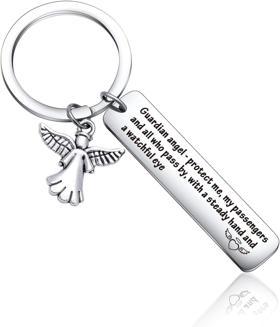 Srix Guardian Angels Keychain Gift for Drivers Trucker Pilot Traveller ...