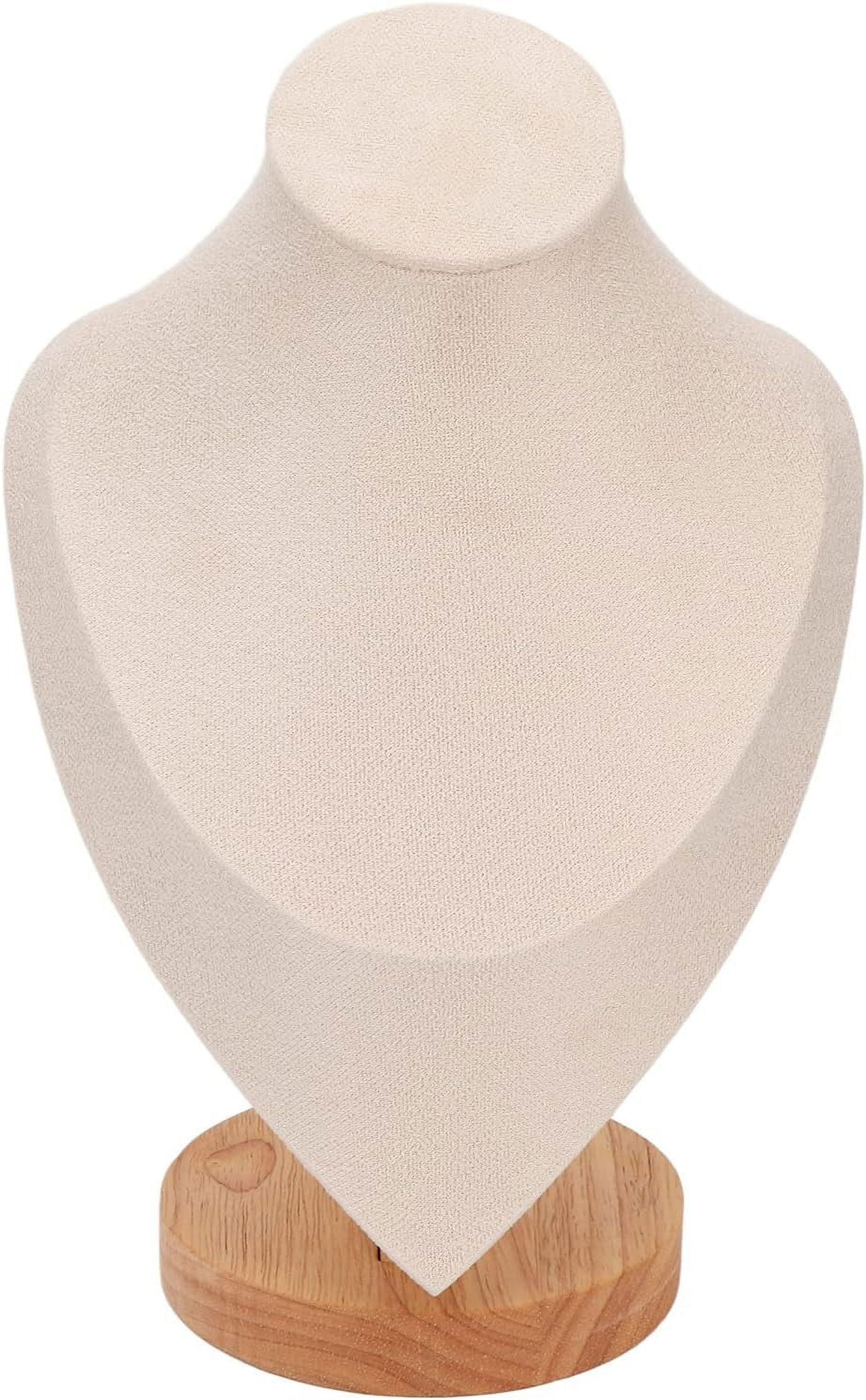 Srix Necklace Display Stand, Bust Solid Wood Necklace Stand Jewelry ...