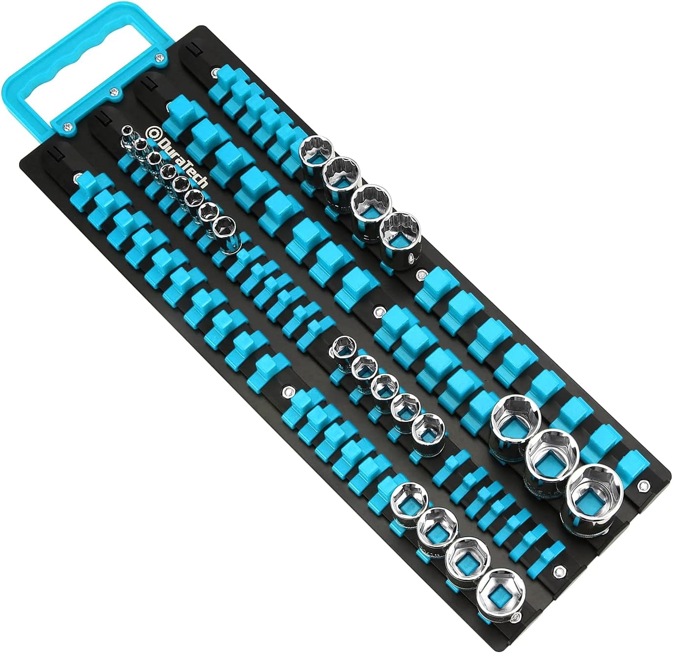 Srix Socket Organizer, 80-Piece Portable Socket Holder with Handle, ABS ...