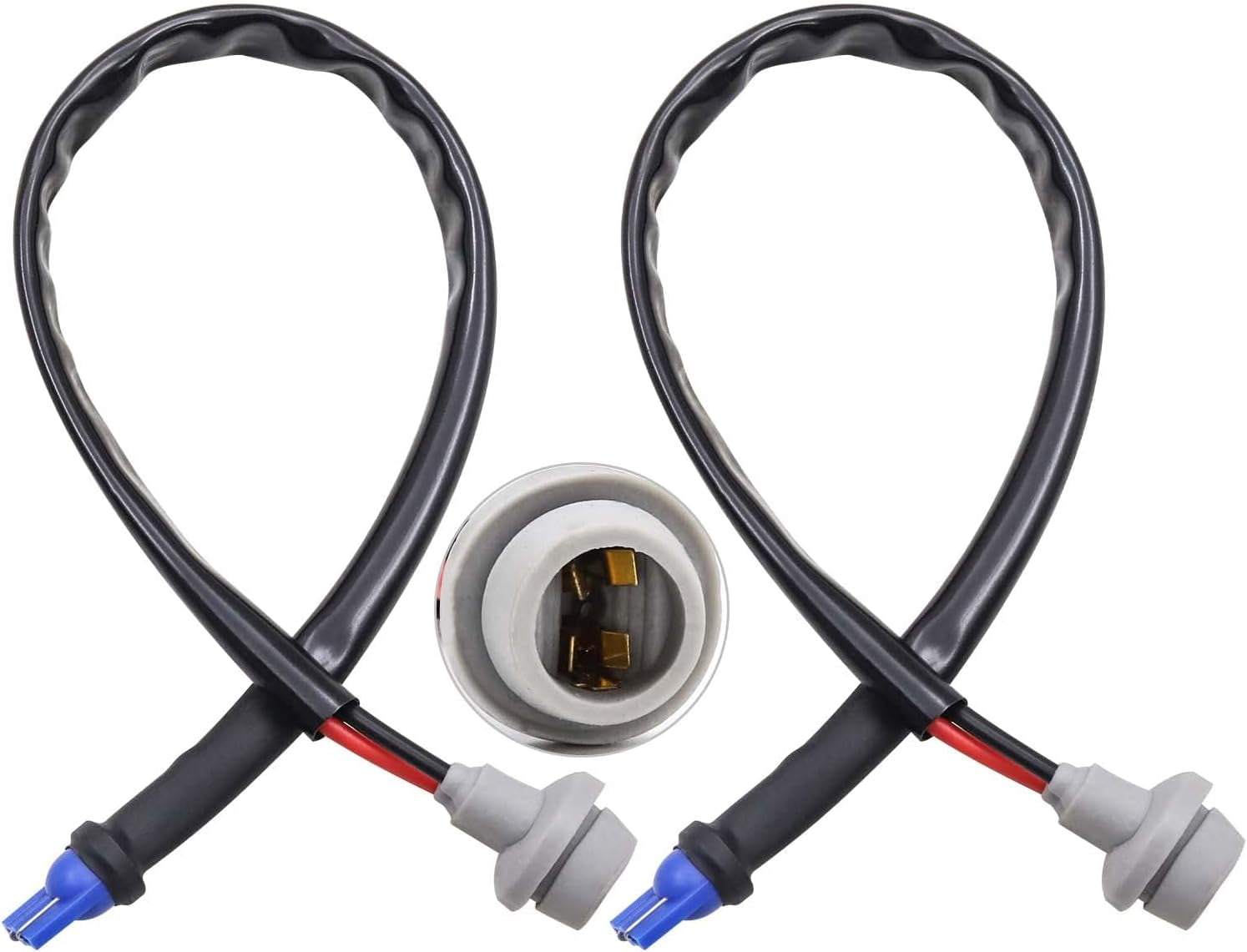 Srix T10 Socket 2PCS Universal Car T10 Extension Wiring Harness Adapter ...