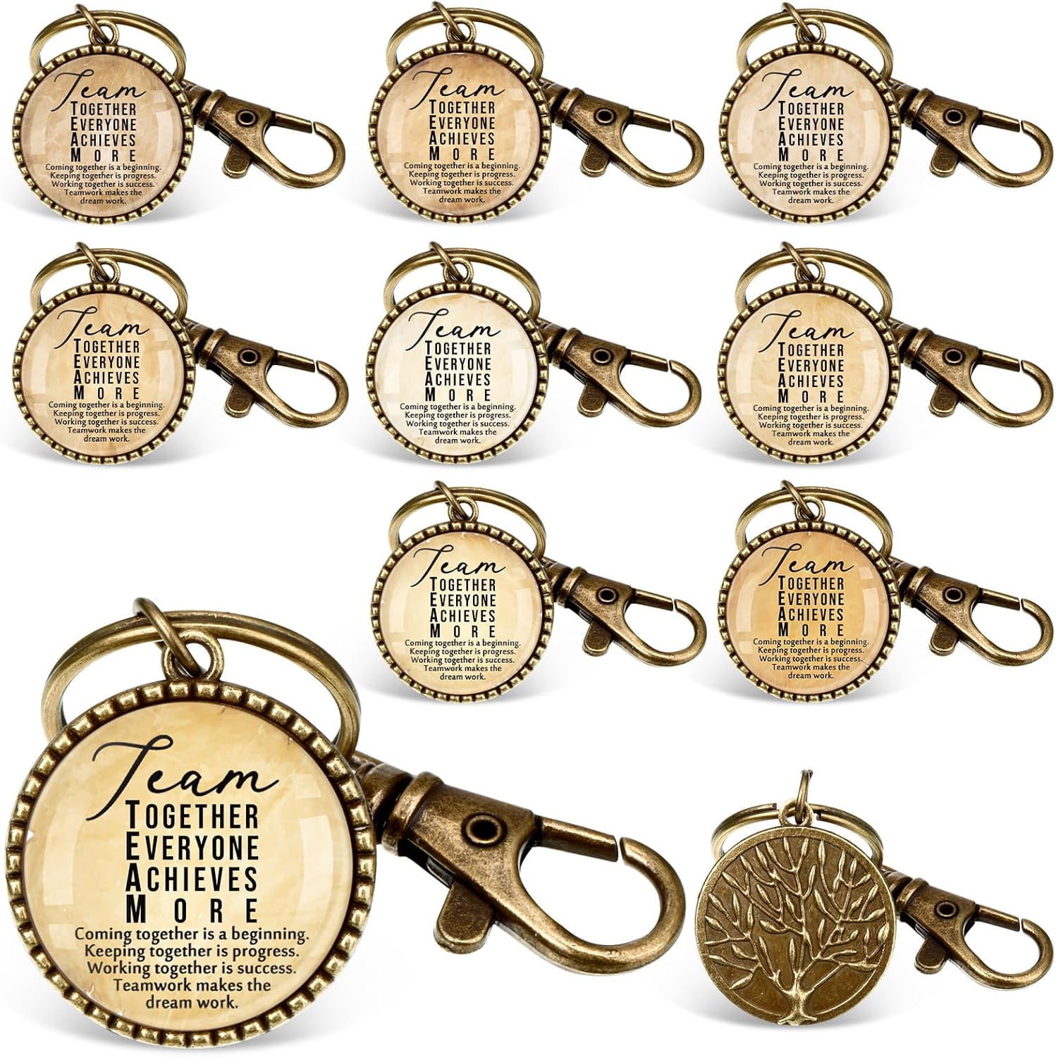 Srix Team Thank You Gifts Bulk Employee Appreciation Keychains for Staff Best Team Gifts A416 ...