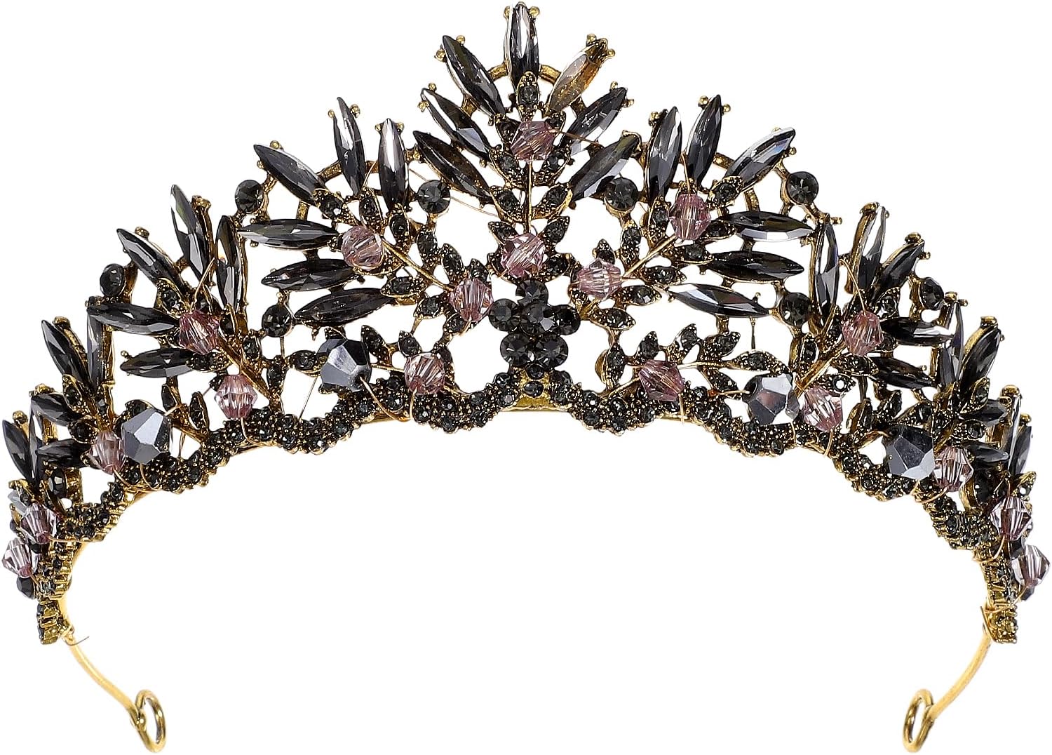 Srix Vintage Baroque Crown Alloy Prom Quenn Crown Bridal Tiara Wedding ...
