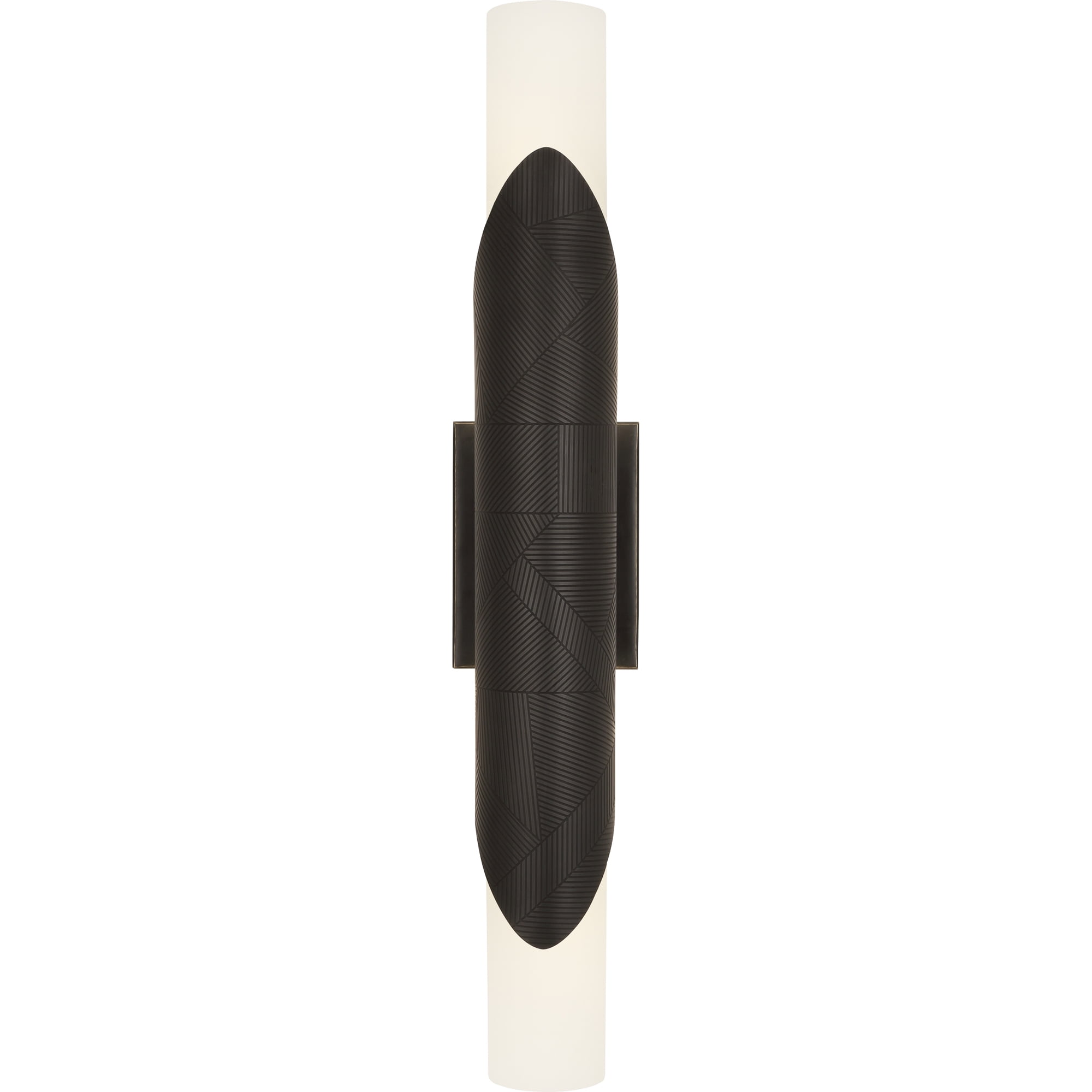 Srkashlteni Deep Patina Bronze Wall Sconce with Frosted White Glass ...