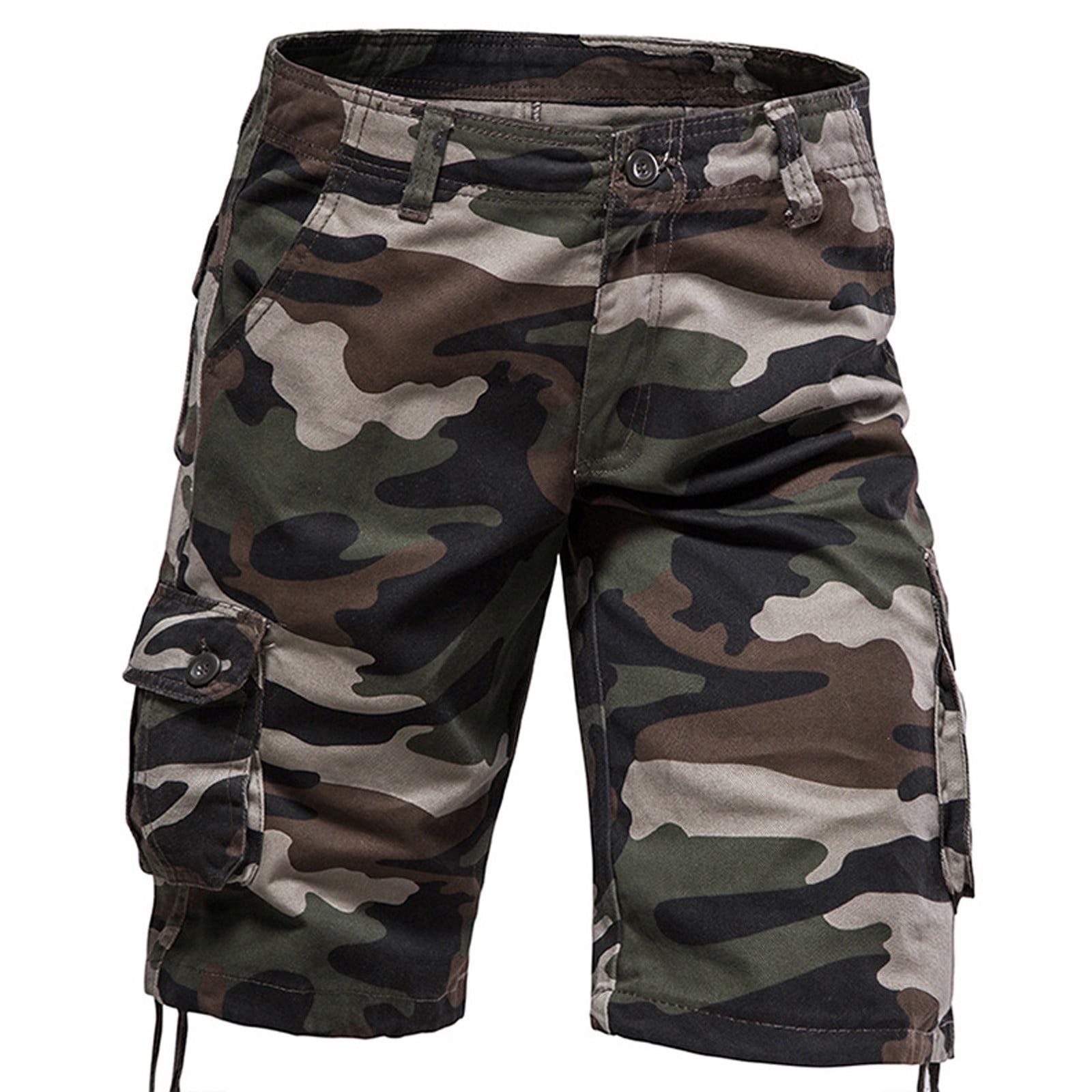 Srogem Camouflage Tactical Cargo Work Shorts for Men Outdoor Casual ...