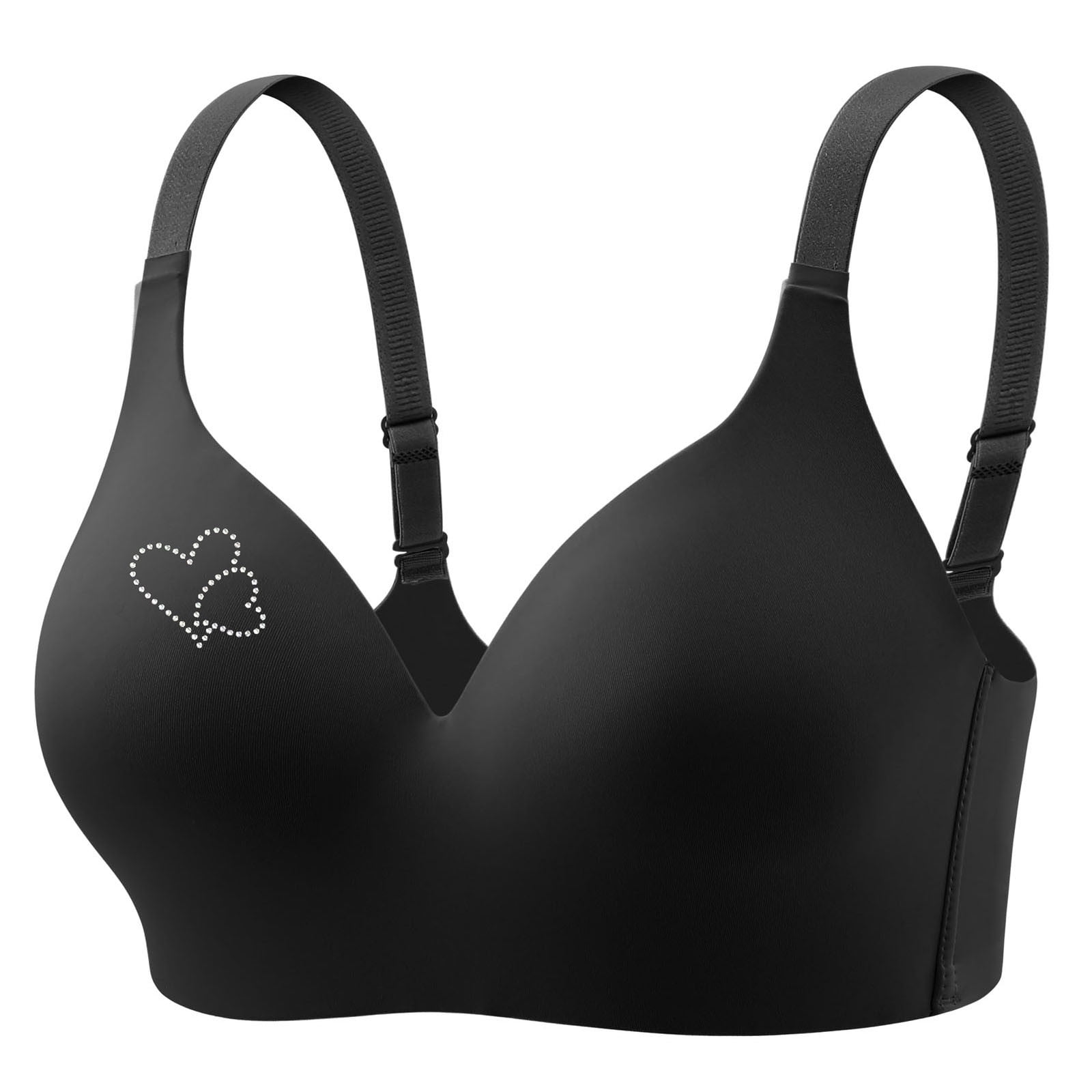 Srogem Women's Bras Comfort Cushion Strap Wirefree Full Coverage Large ...