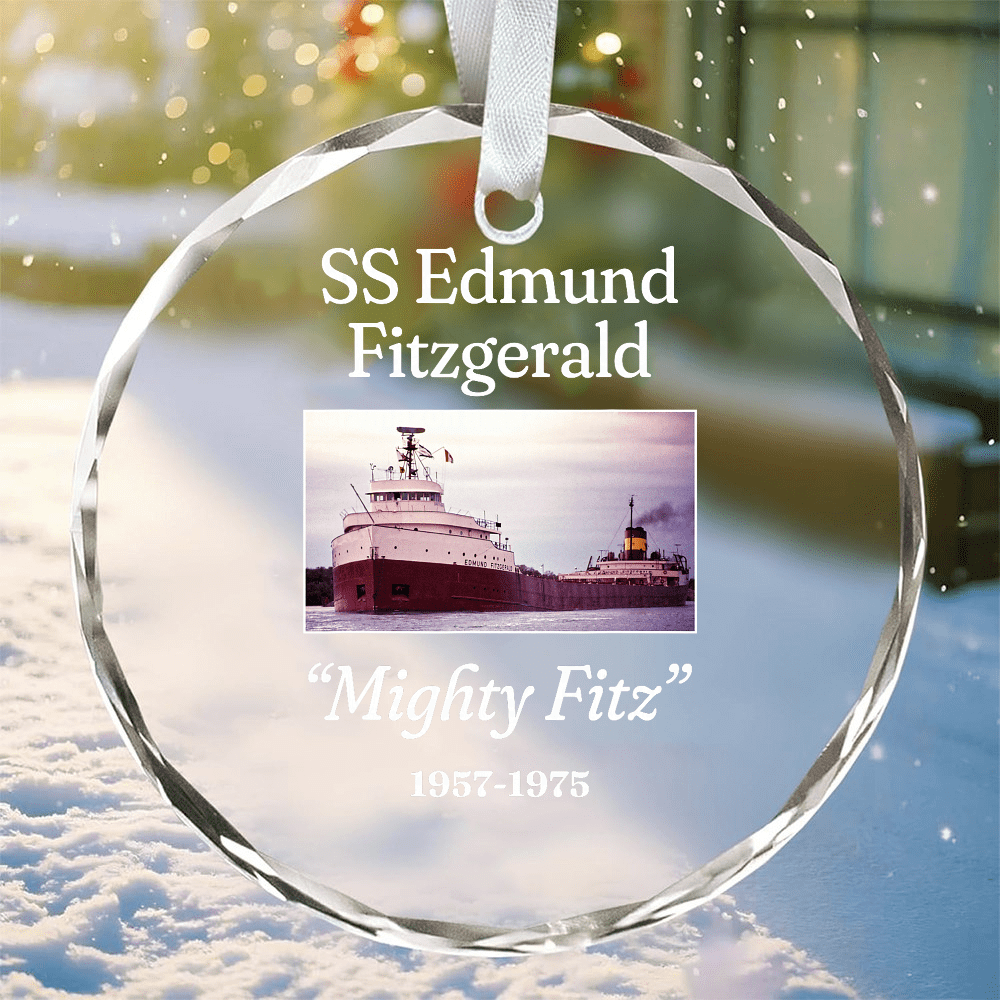 Ss Edmund Fitzgerald Mighty Fitz 1 Ornament Home Decoration, Crystal ...