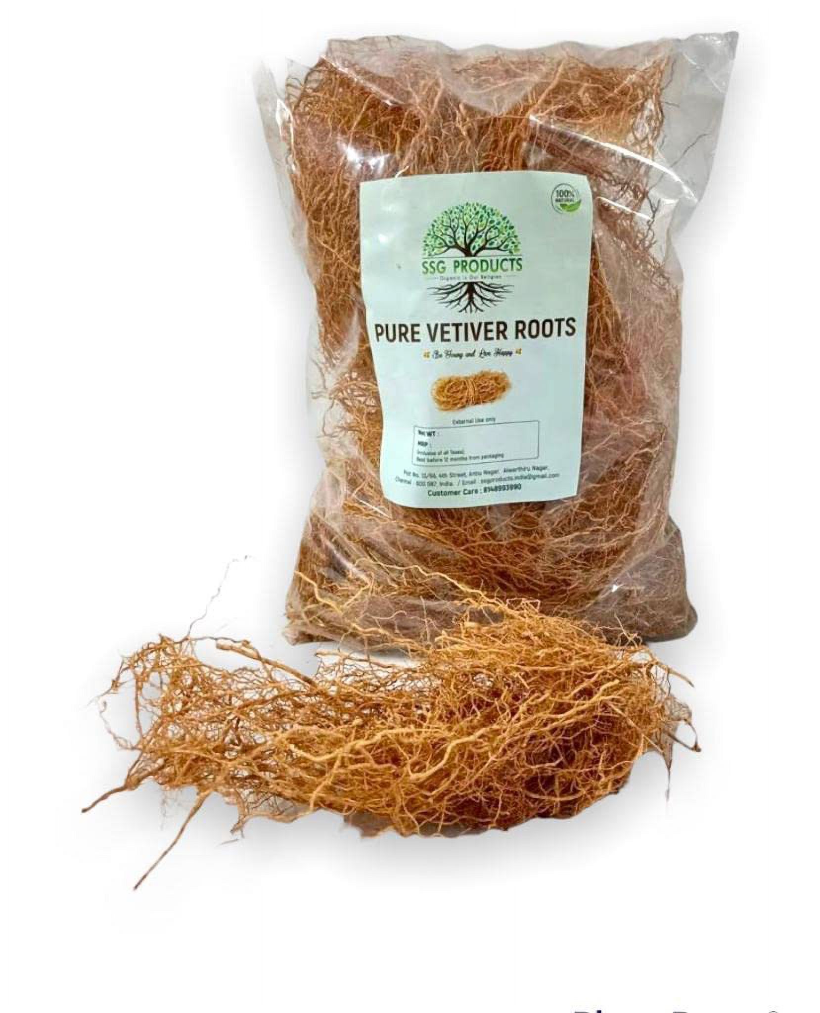 Ssg Products Organic Vetiver Roots/Vettiver Root/Vetiveria Zizanioides ...