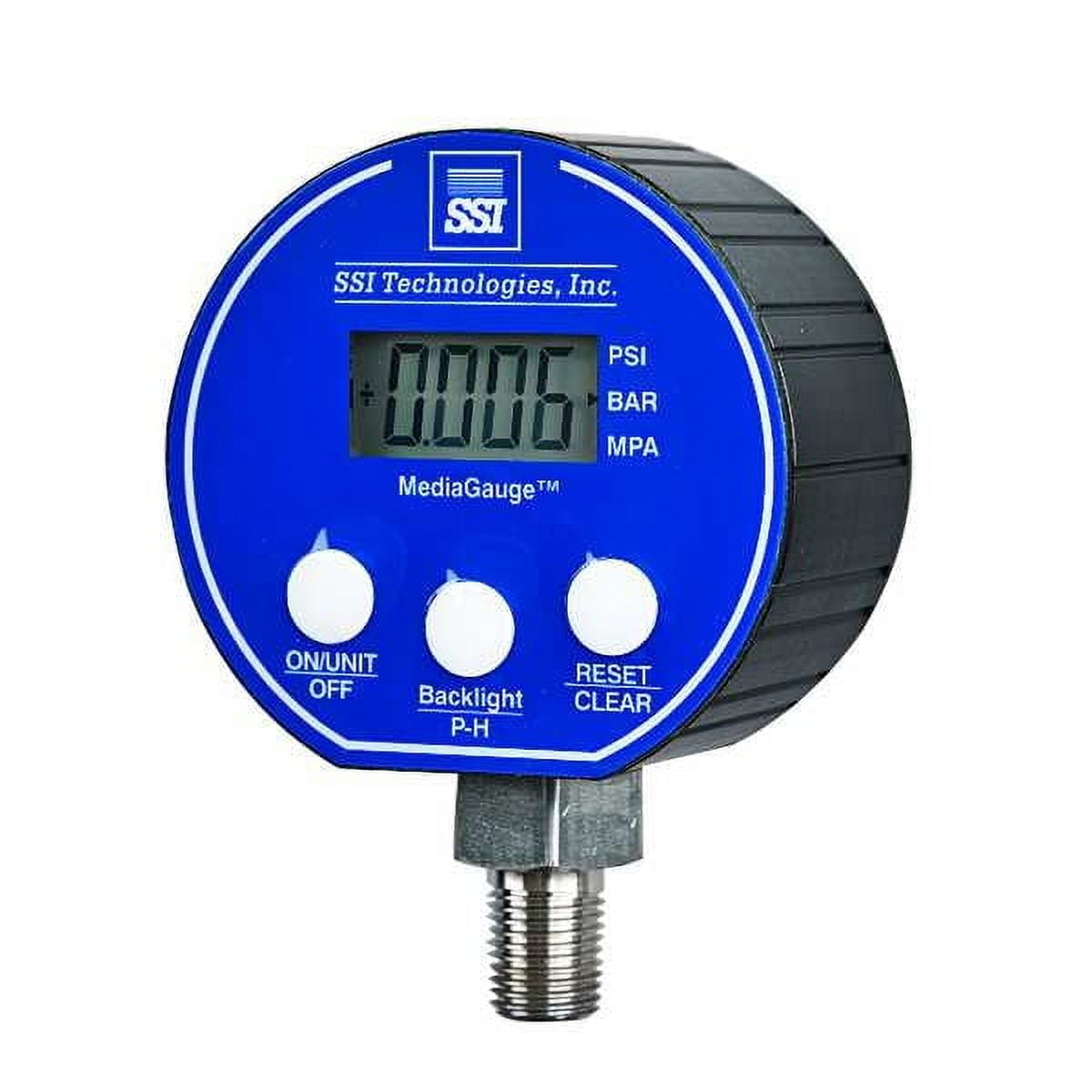 Ssi Digital Pressure Gauge,50 PSI MG-9V MG-50-A-9V-R - Walmart.com